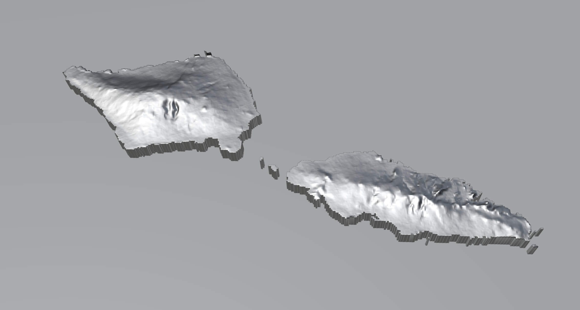 Samoa Terrain Map - 3D Model by 3dstudio