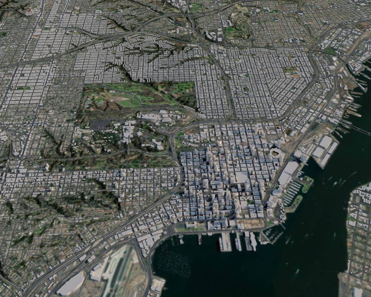 San Diego California - 3D Model by 3dstudio