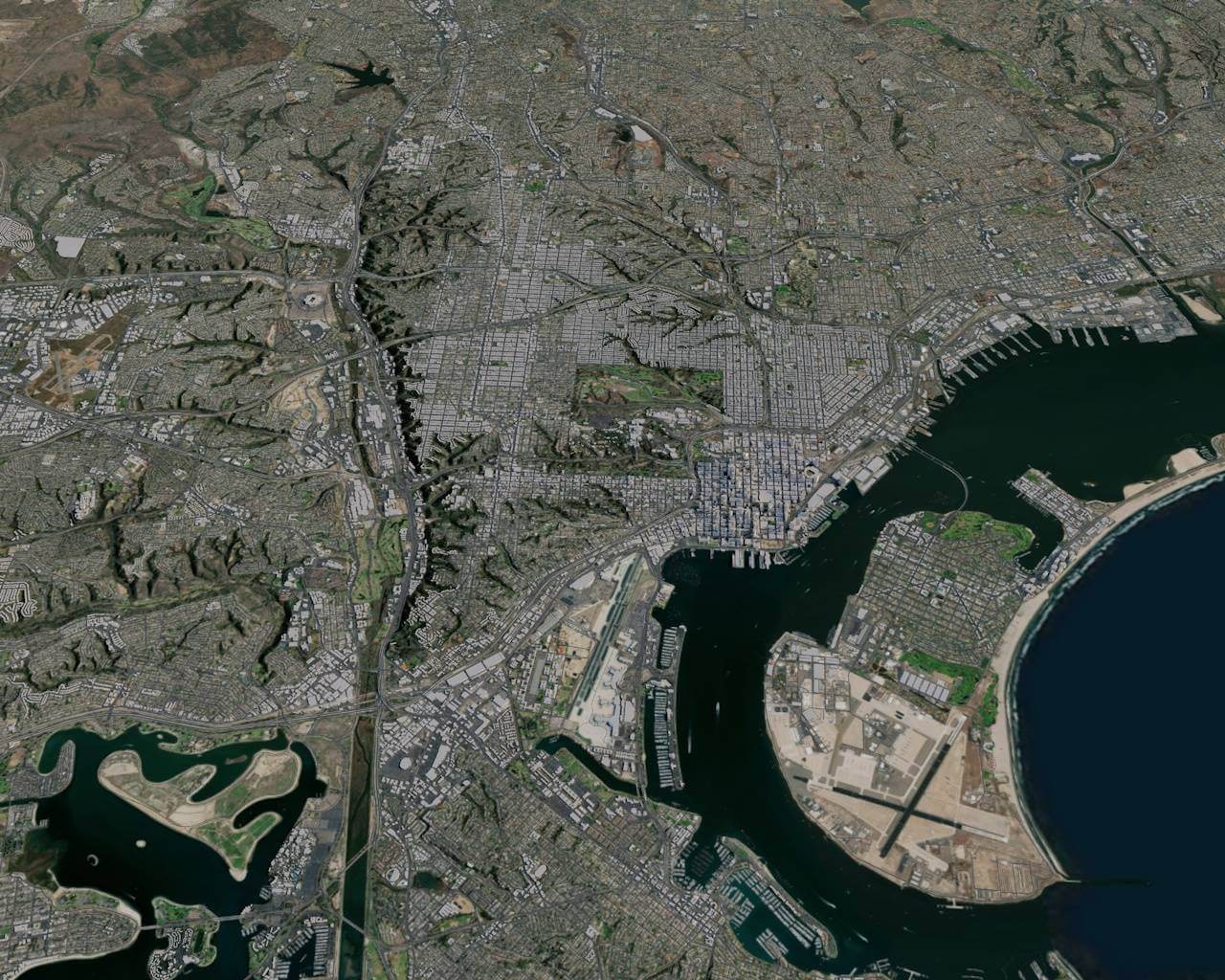 San Diego California - 3D Model by 3dstudio