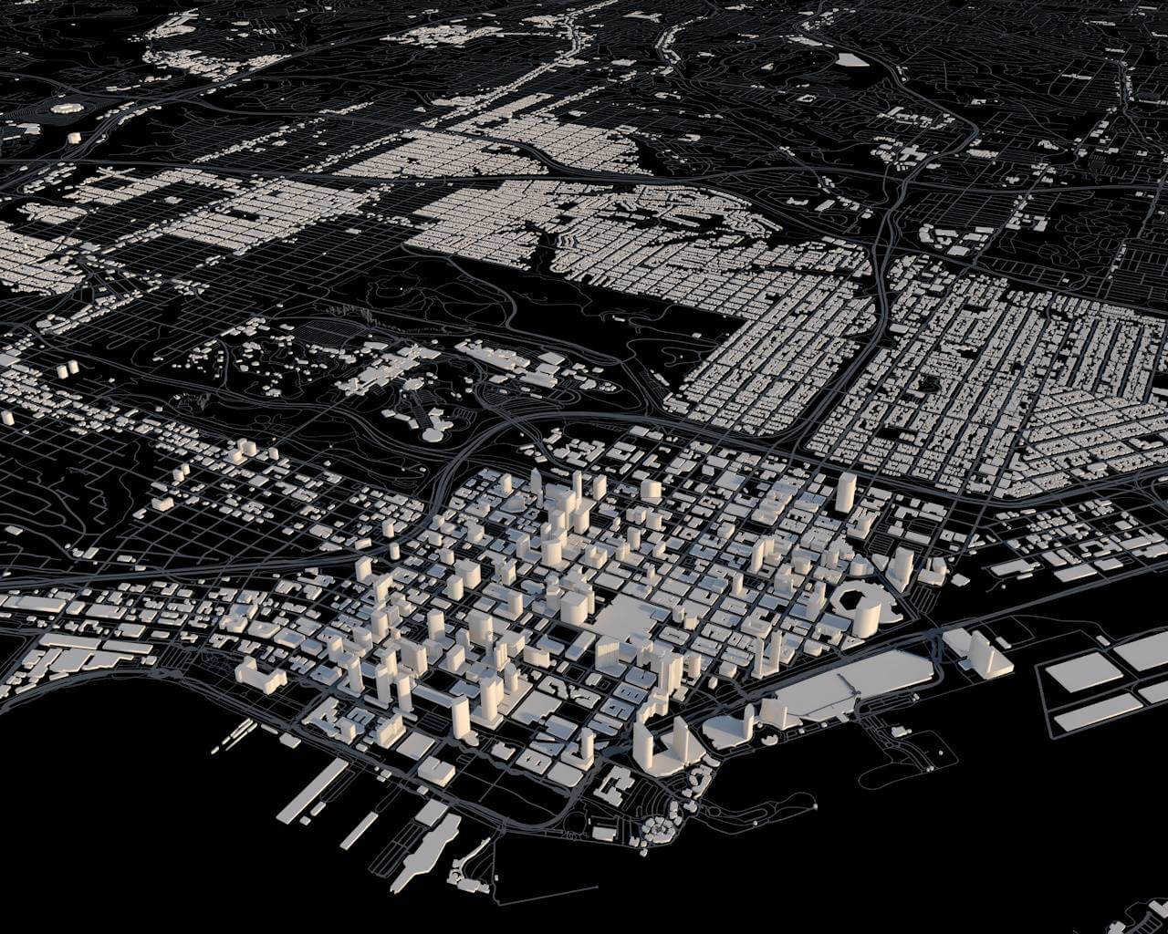 San Diego California - 3D Model by 3dstudio