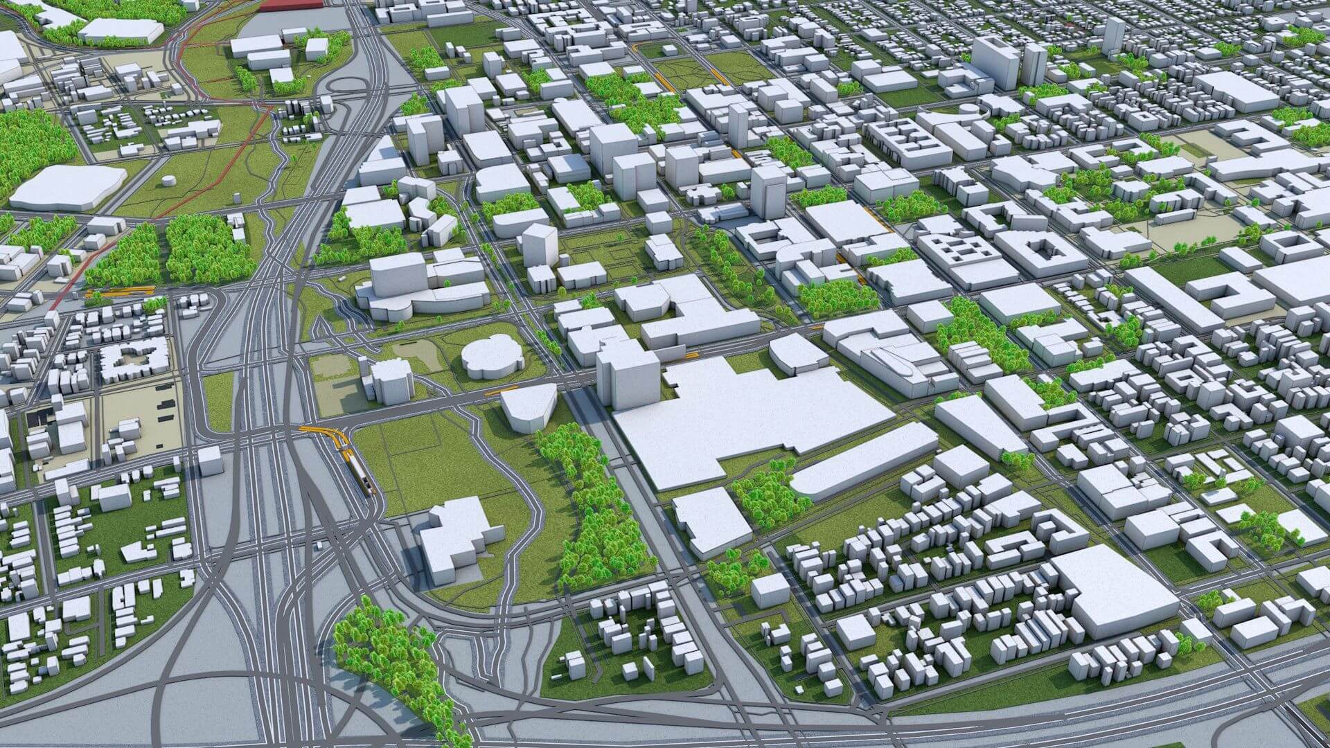 San Jose California 50km - 3D Model by 3dstudio