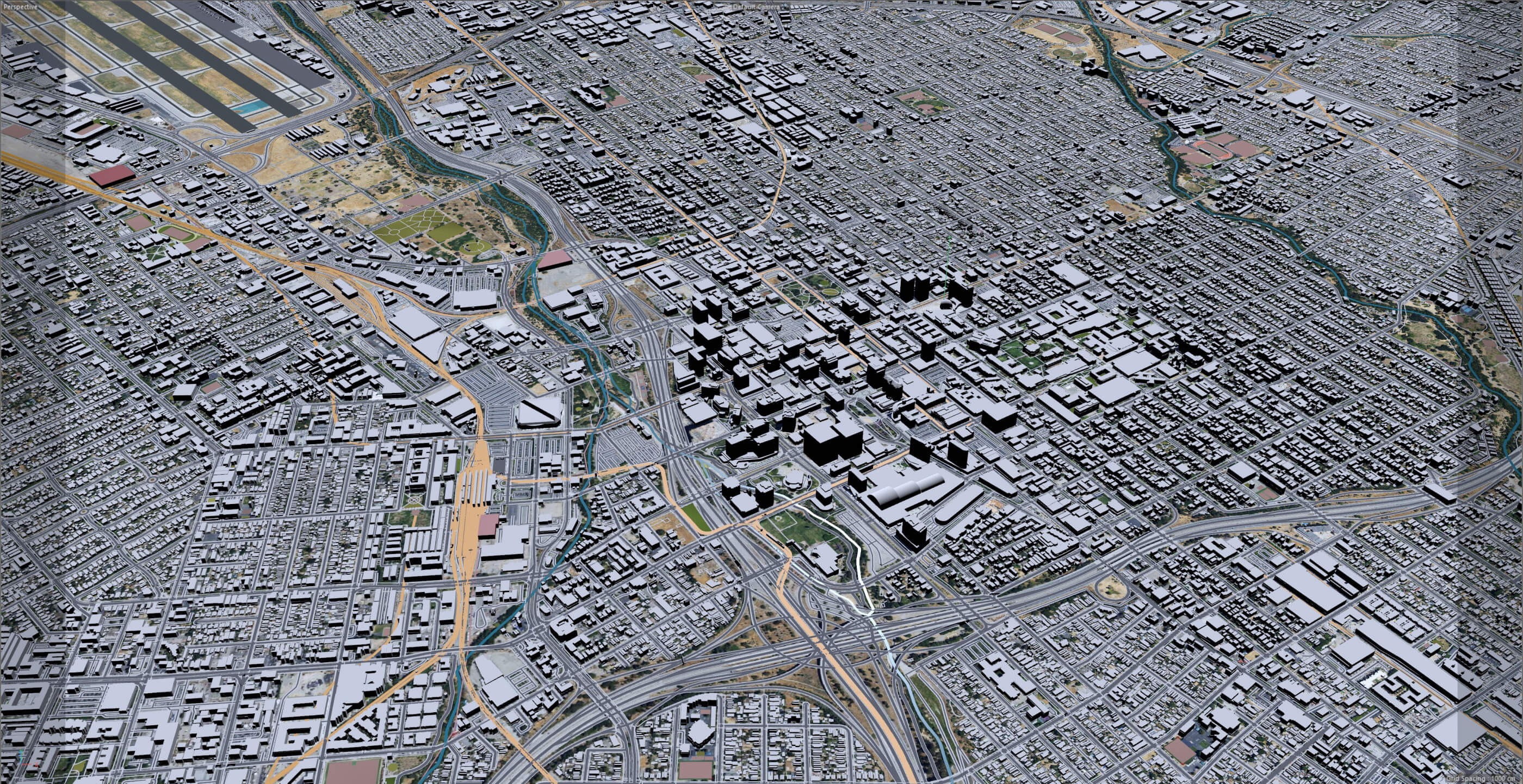 San Jose, California USA 50km - 3D Model by 3dstudio
