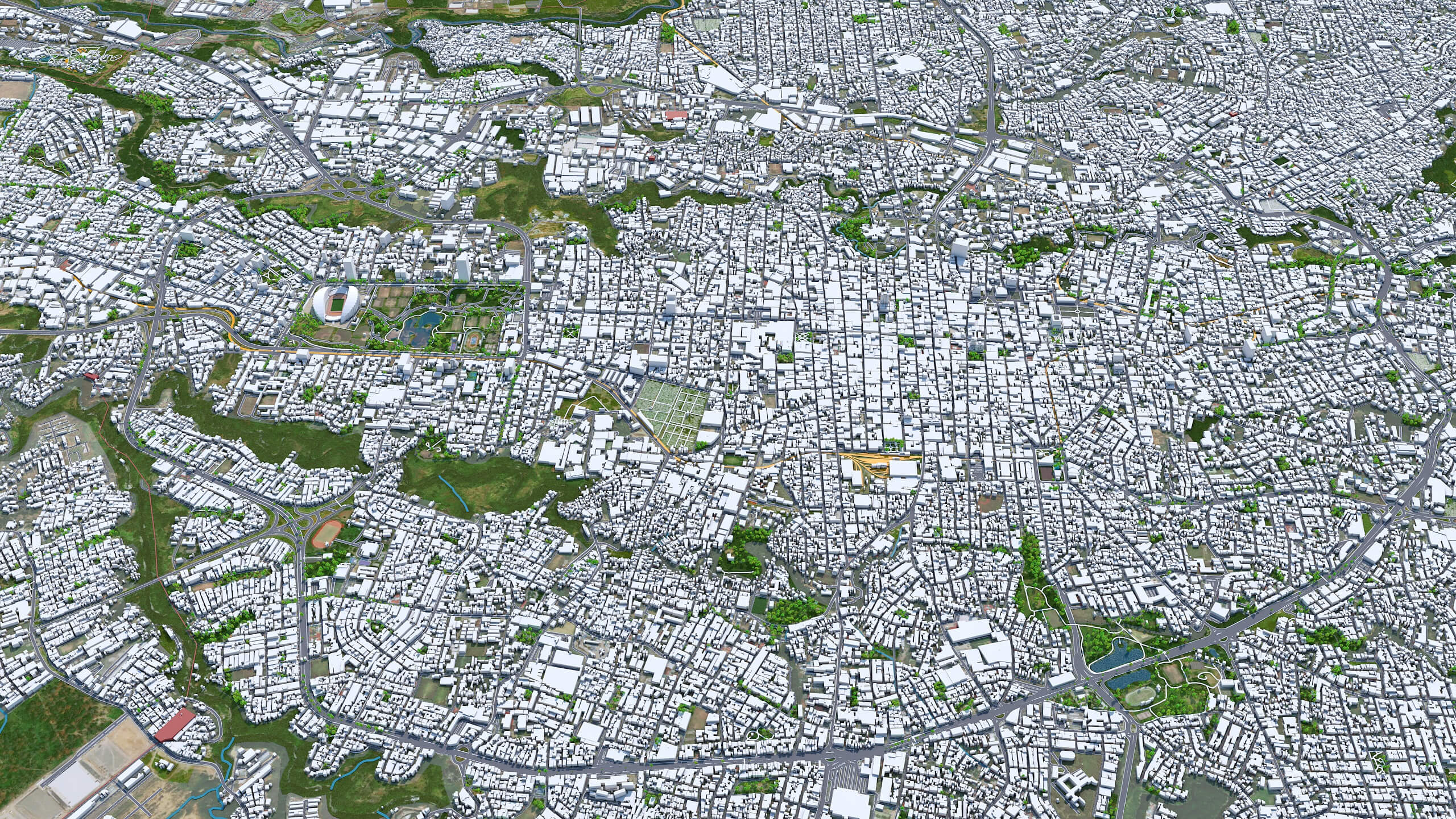 San Jose Costa Rica 3D Model 30km by 3dstudio