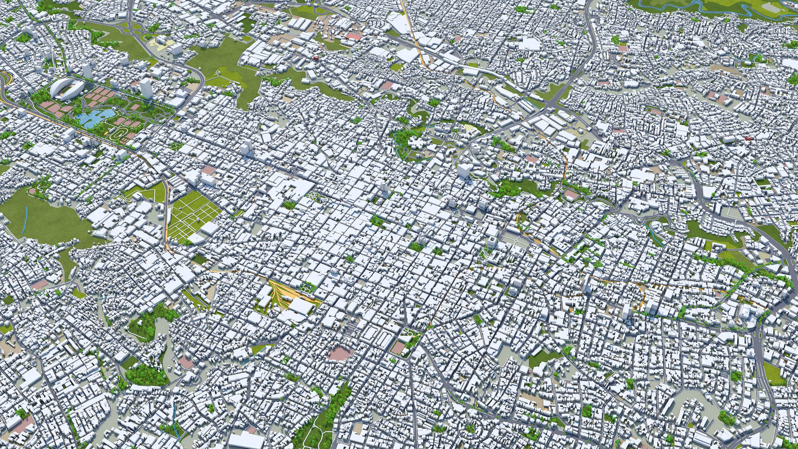 San Jose Costa Rica 3D Model 30km by 3dstudio