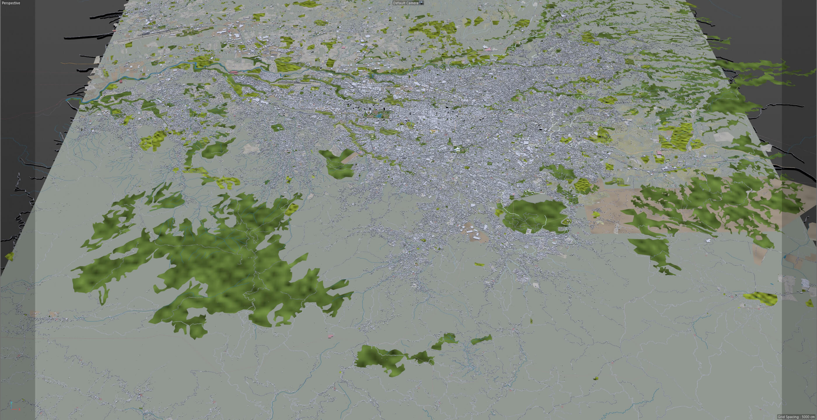 San Jose Costa Rica 3D Model 30km by 3dstudio