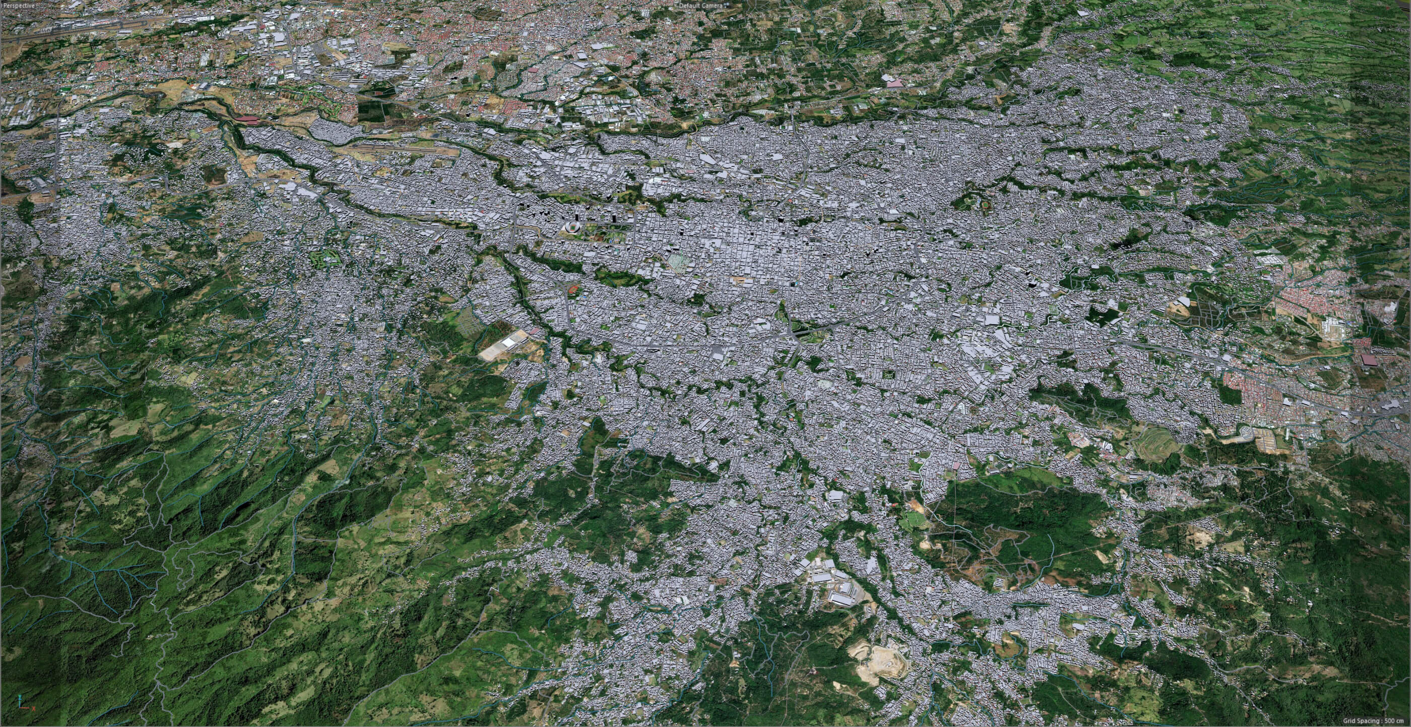 San Jose Costa Rica 3D Model 30km by 3dstudio