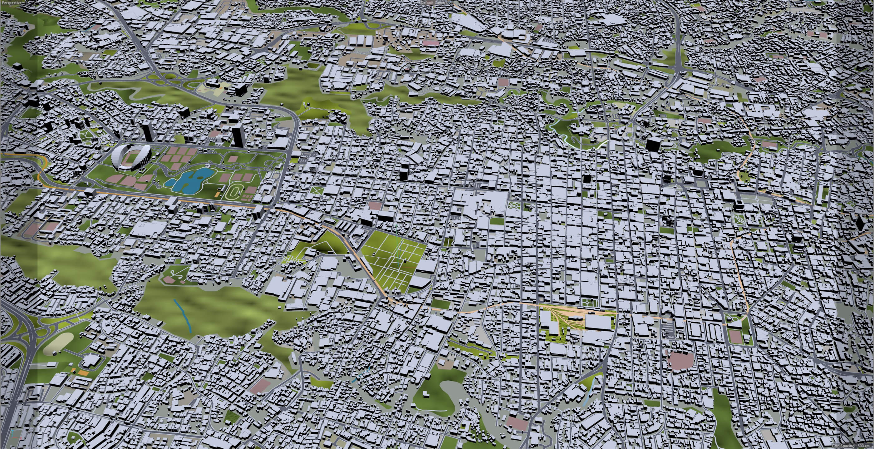 San Jose Costa Rica 3D Model 30km by 3dstudio