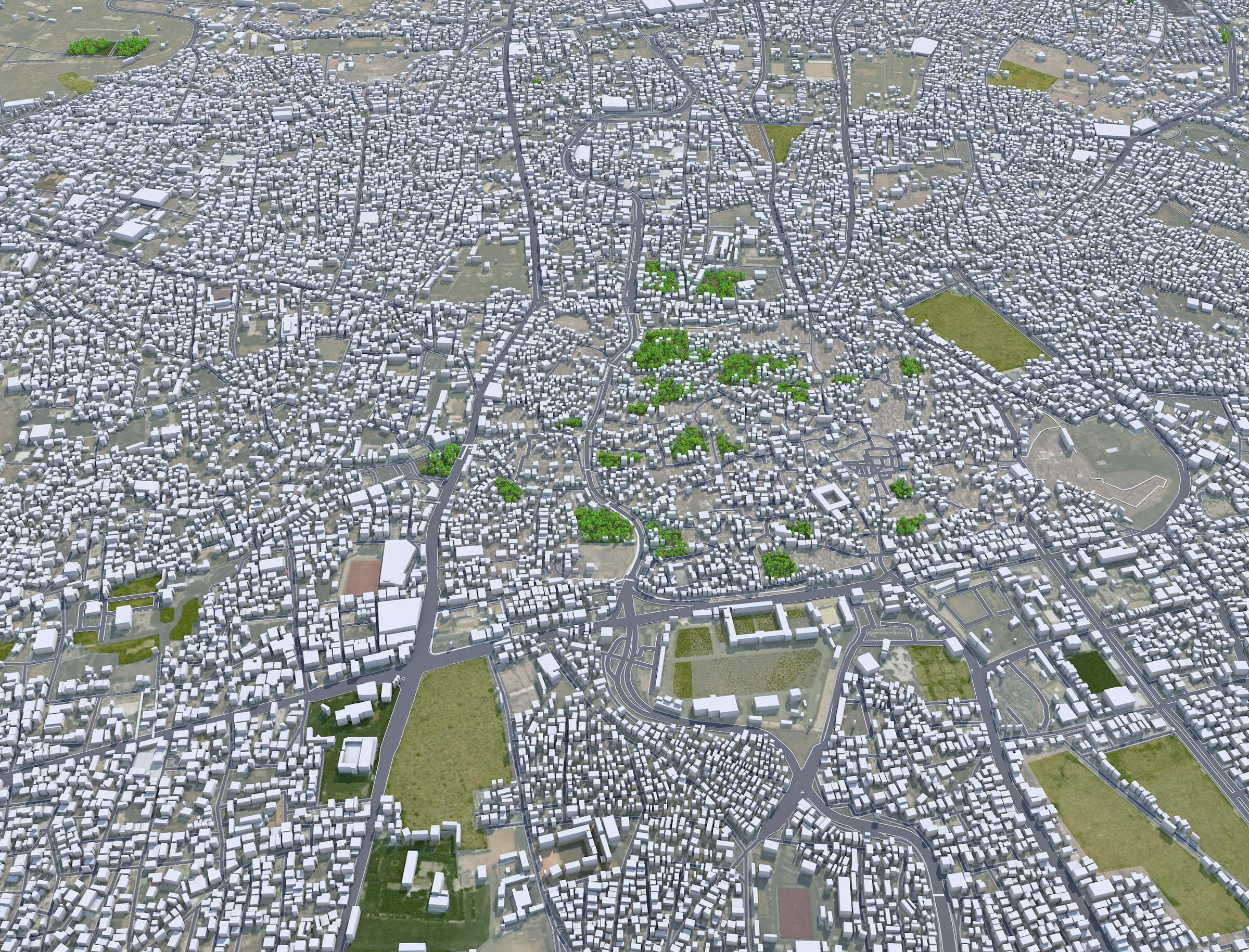 Sanaa City Yemen 3D Model 30km by 3dstudio