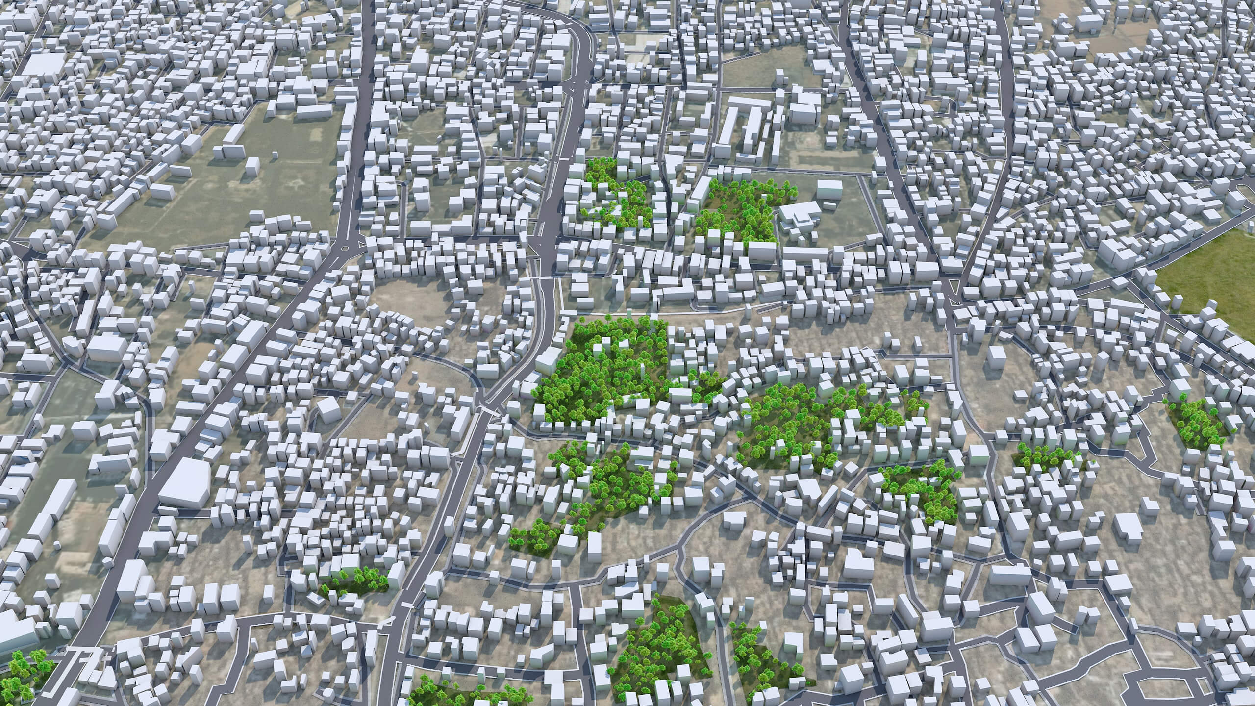 Sanaa City Yemen 3D Model 30km by 3dstudio