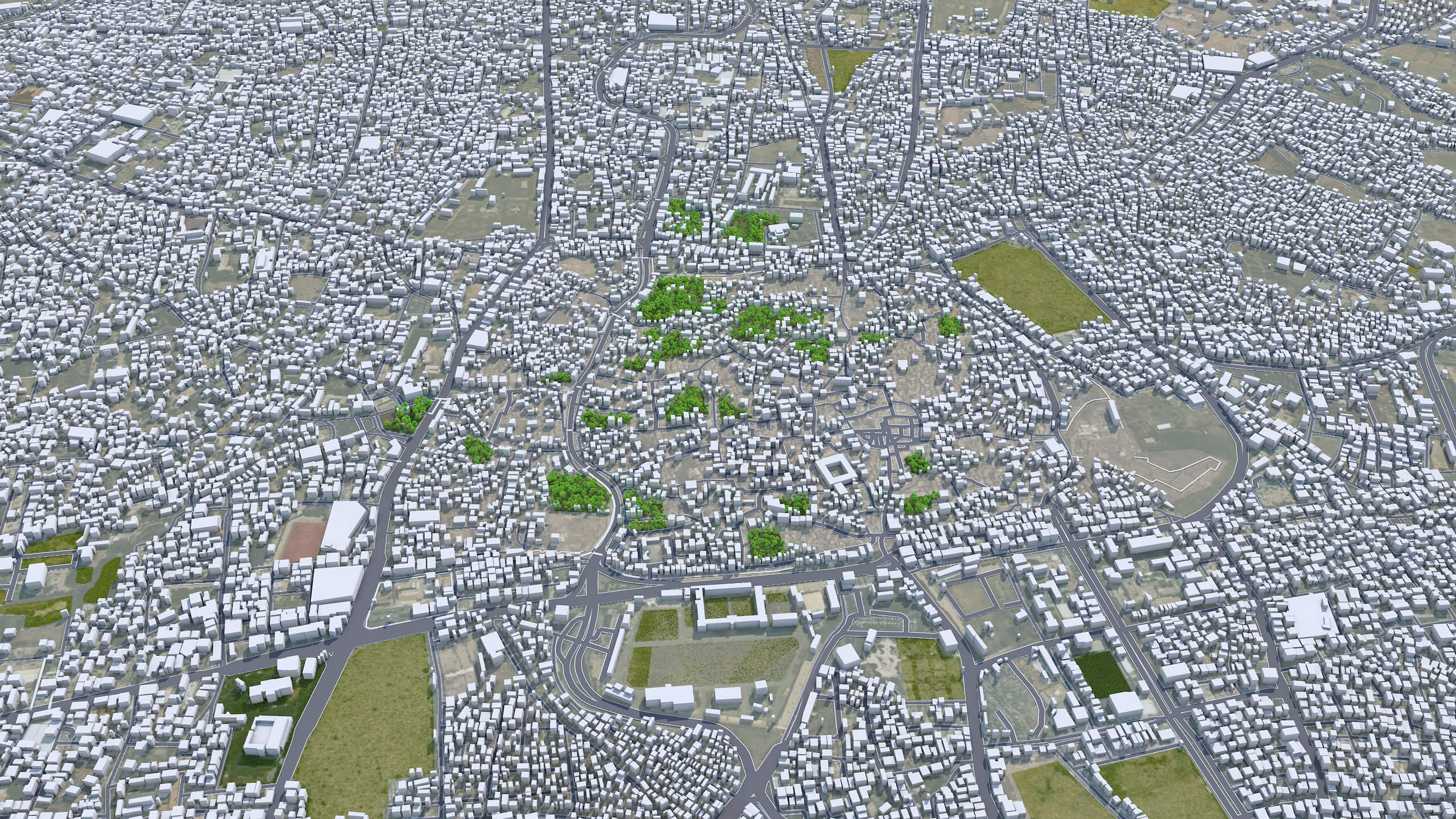 Sanaa City Yemen 3D Model 30km by 3dstudio