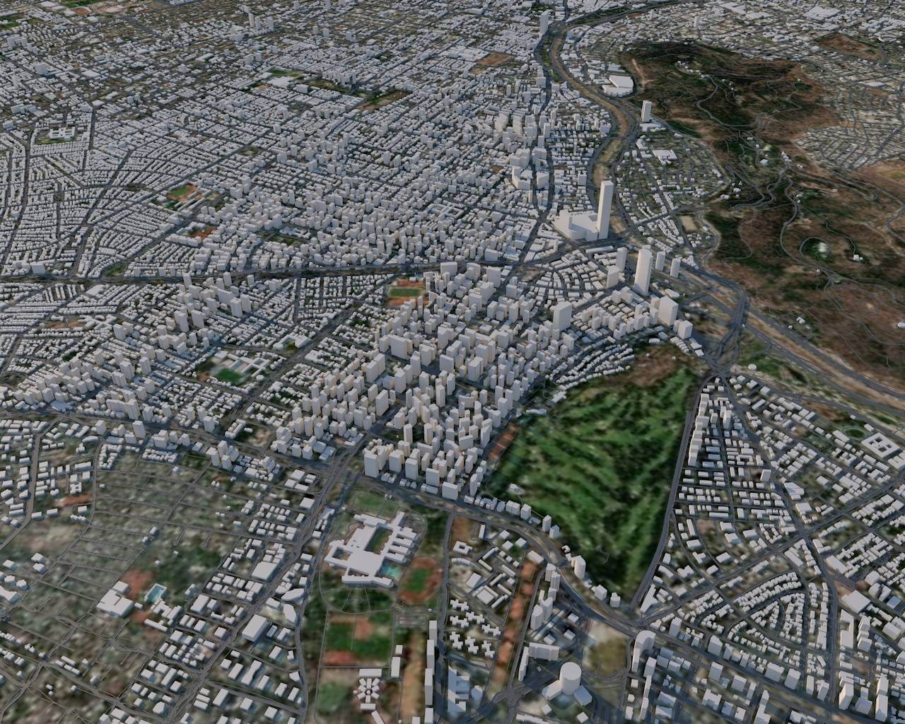 Santiago Chile - 3D Model by 3dstudio