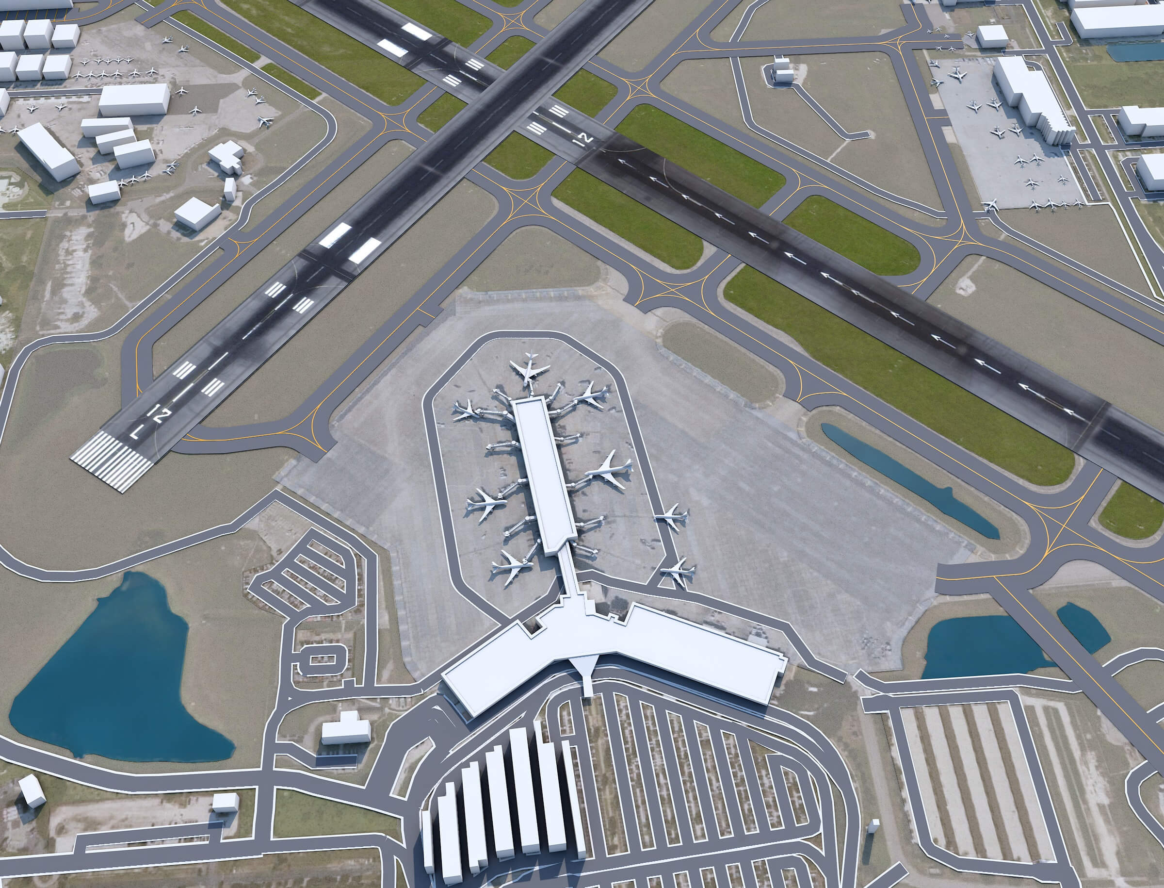 Sarasota Bradenton Airport - 3D Model by 3dstudio