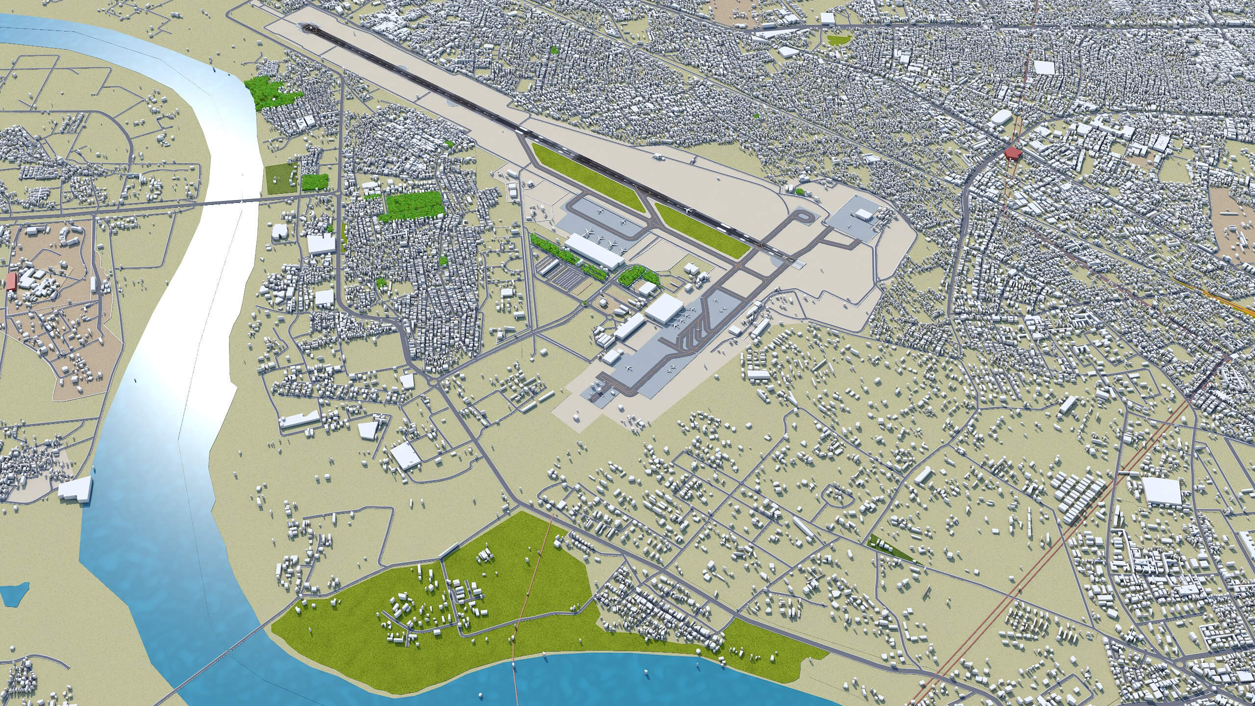 Sardar Vallabhbhai Patel International Airport Ahmedabad 10K - 3D Model ...
