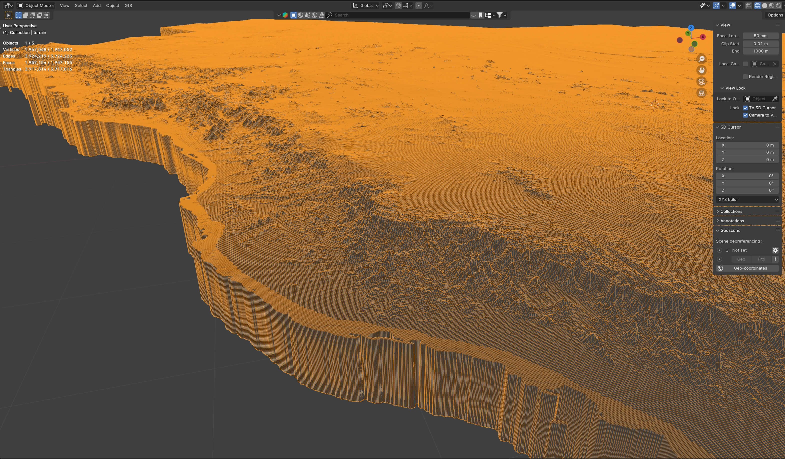 Saudi Arabia Terrain Map - 3D Model by 3dstudio