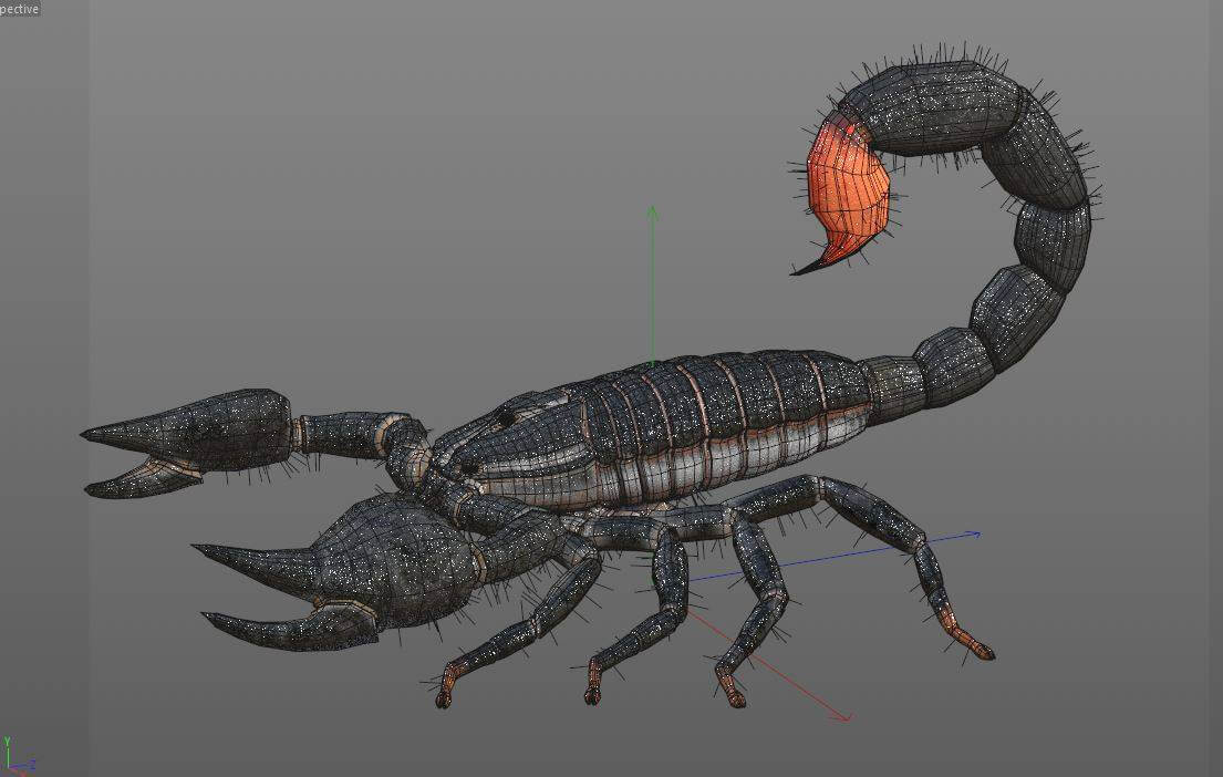 Scorpion - 3D Model by 3dstudio
