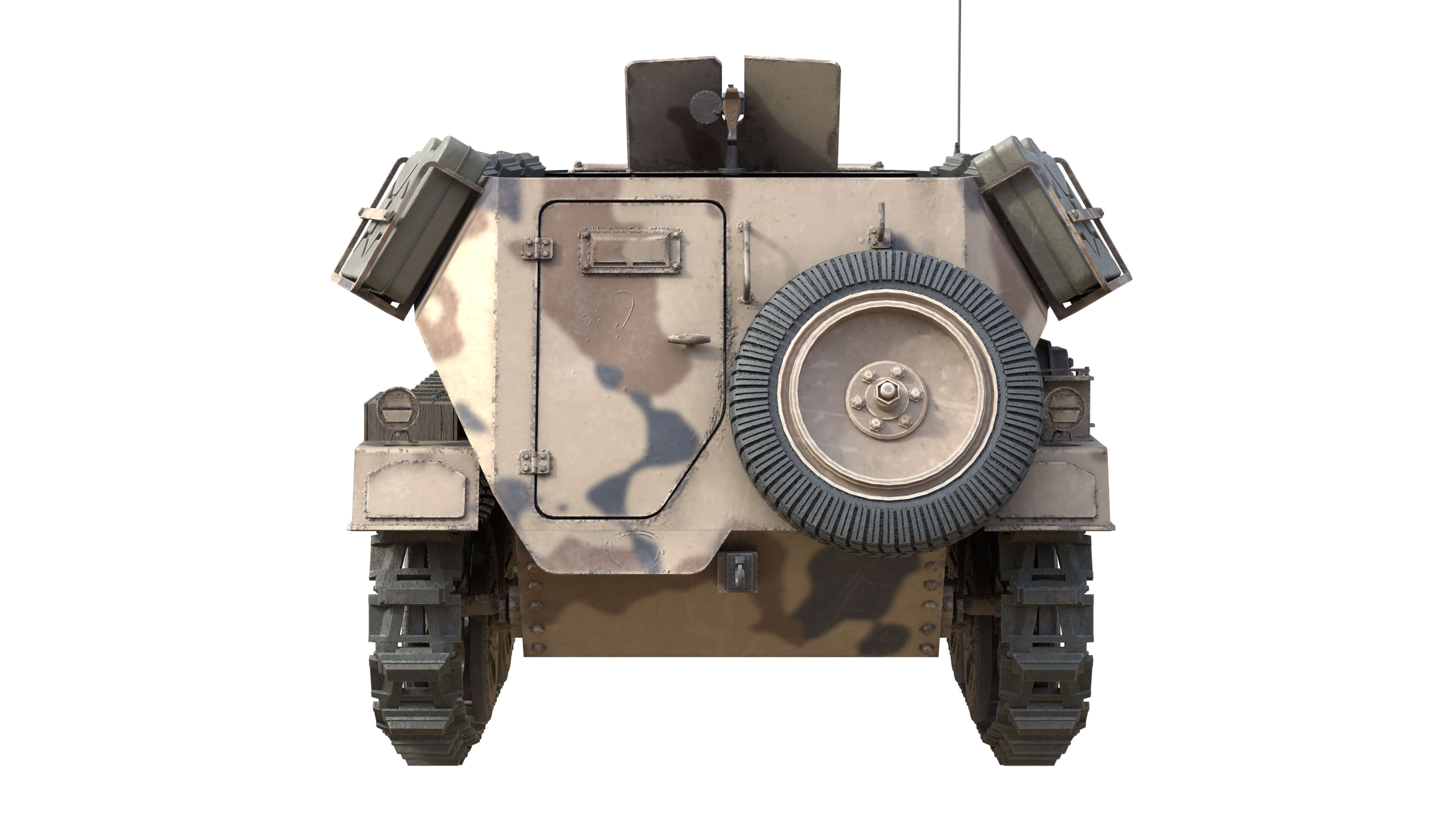 SD.KFZ 250 Half Track Armored Personnel Carrier - 3D Model by 3dstudio