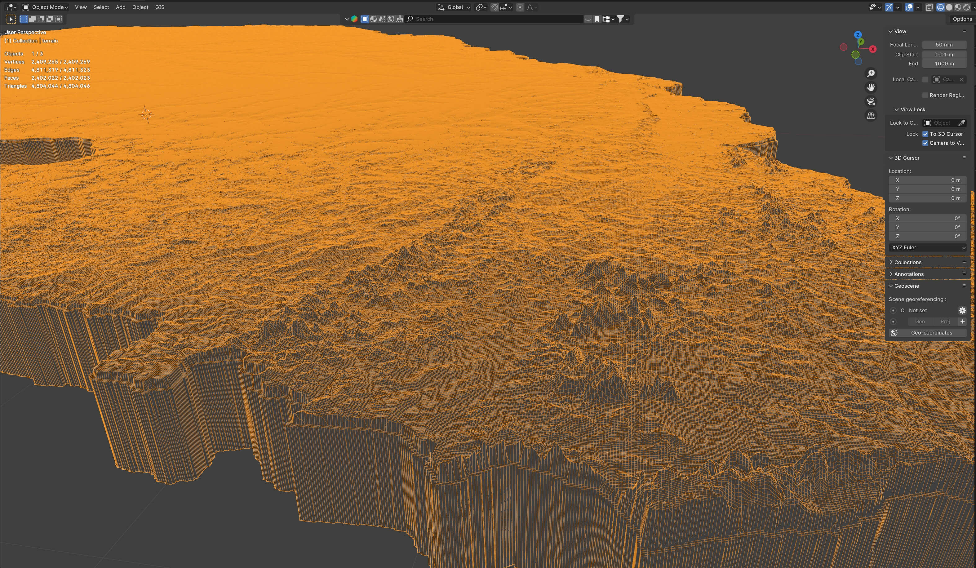 Senegal Terrain Map - 3D Model by 3dstudio