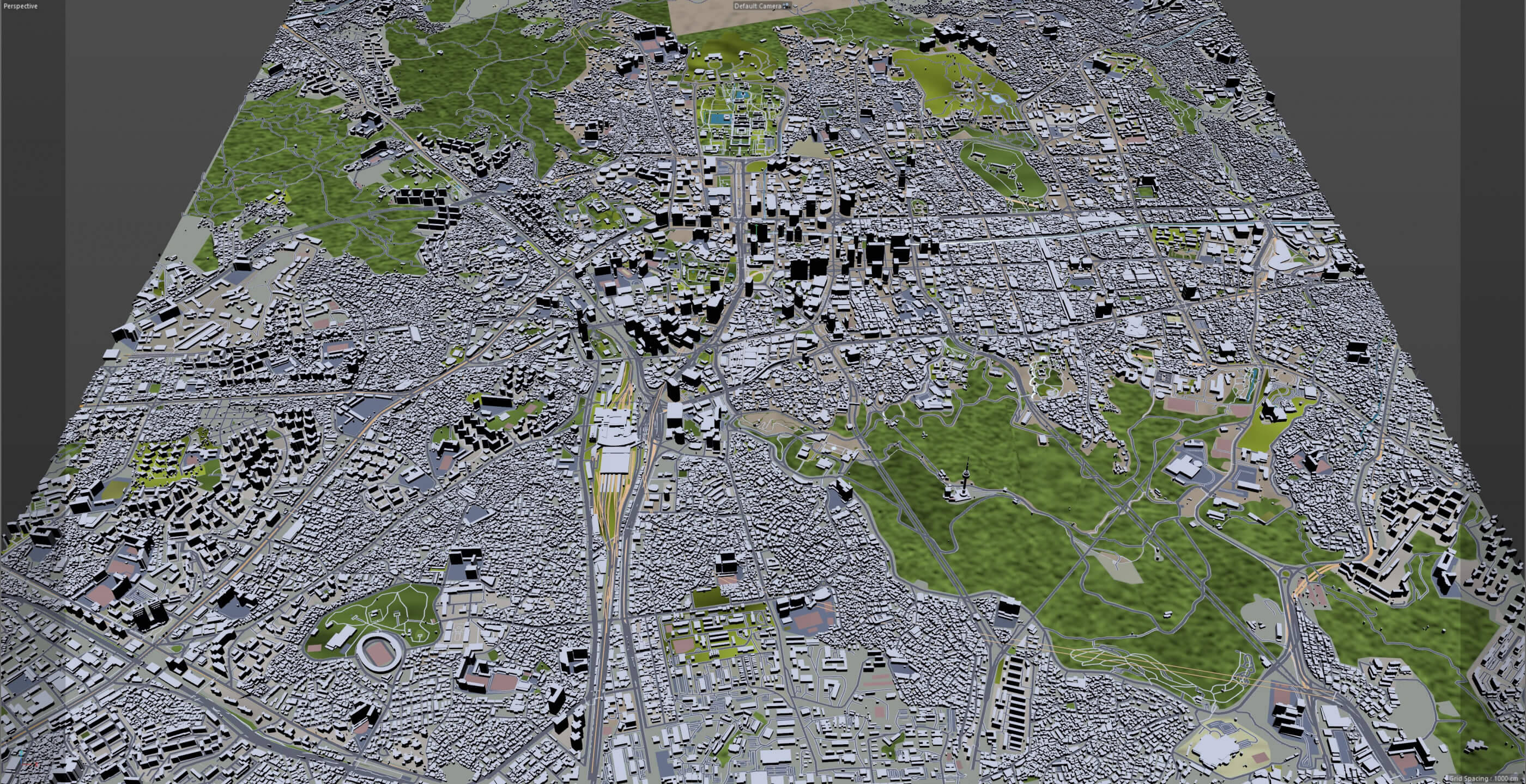 Seoul Downtown South Korea 8km - 3D Model by 3dstudio