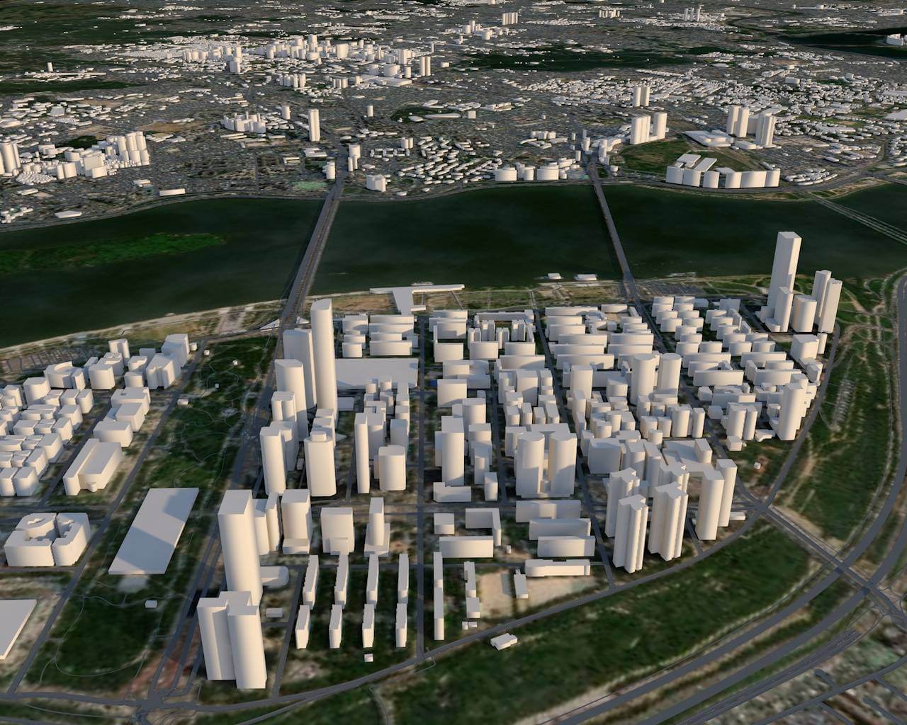 Seoul South Korea - 3D Model by 3dstudio