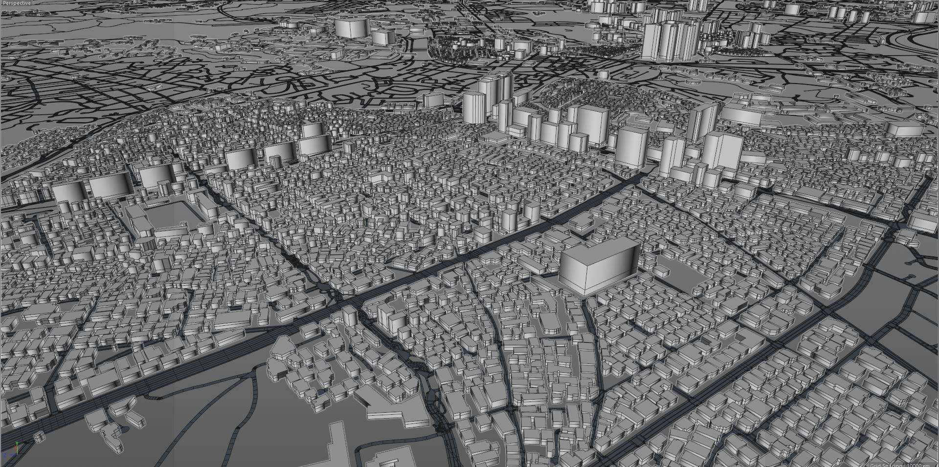 Seoul South Korea - 3D Model by 3dstudio