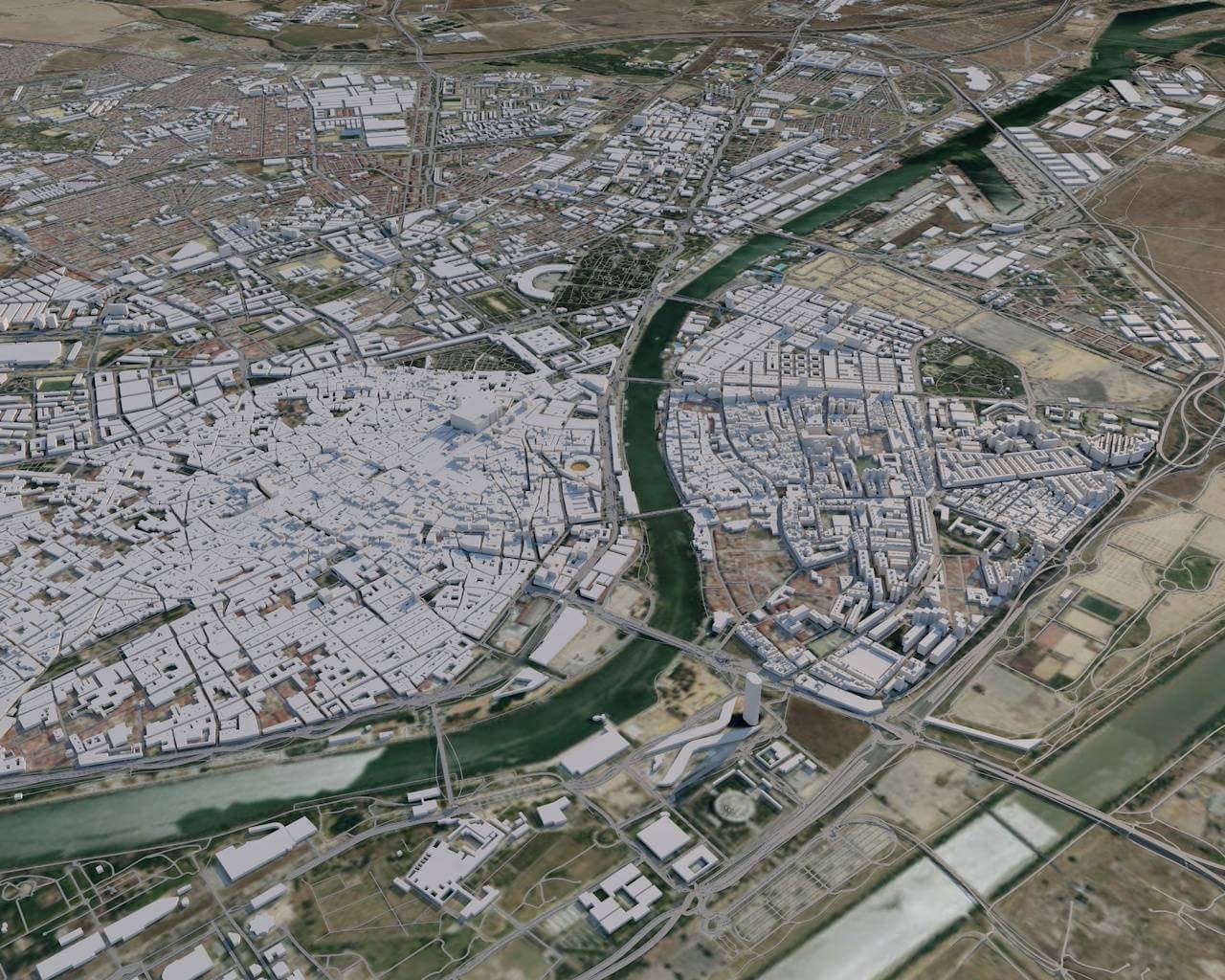 Sevilla Spain - 3D Model by 3dstudio