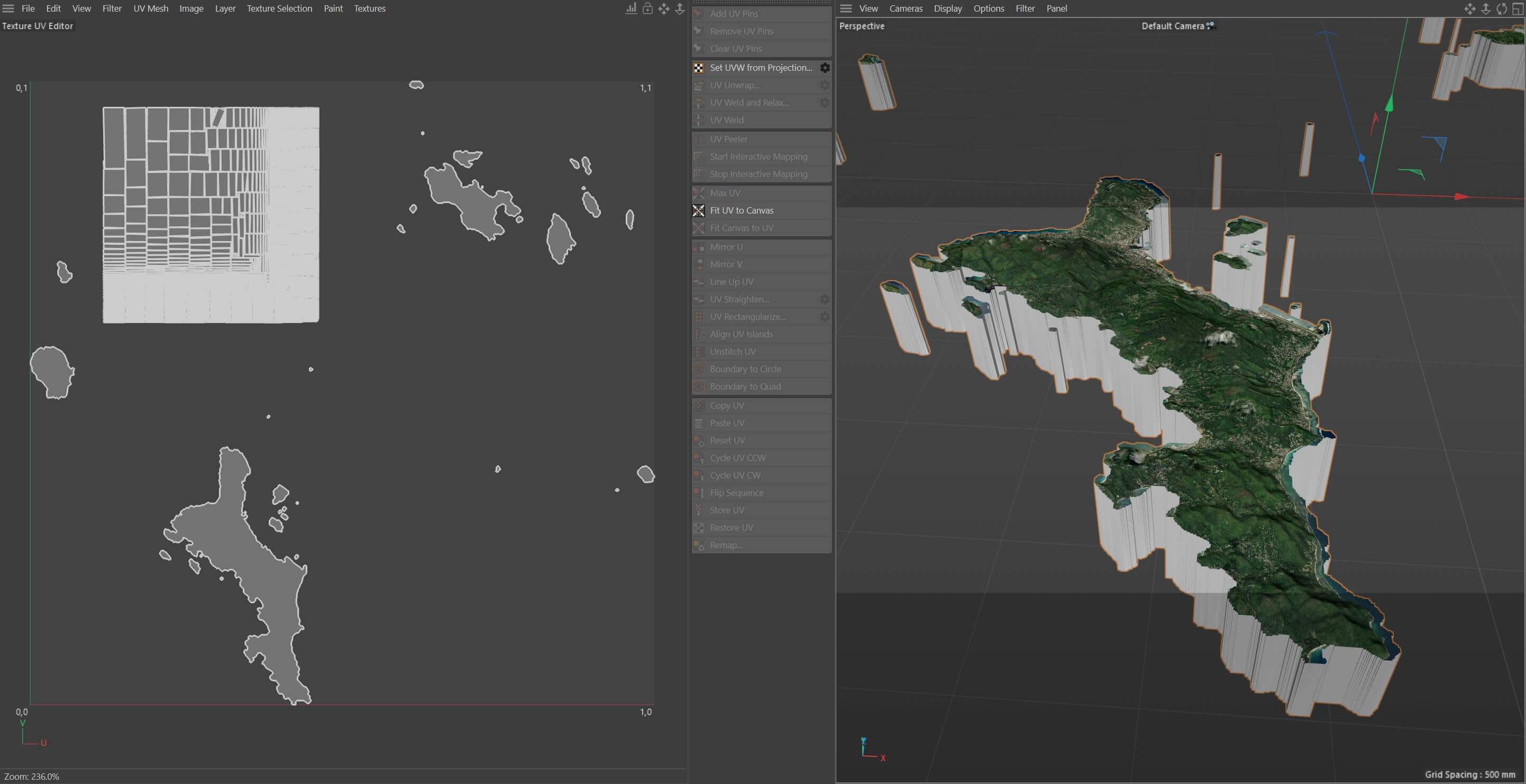 Seychelles Sesel Terrain Map - 3D Model by 3dstudio