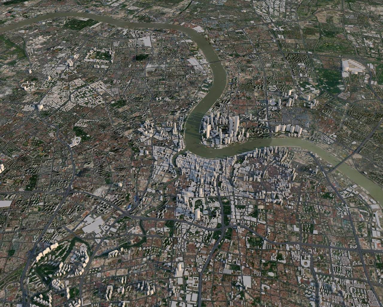 Shanghai China - 3D Model by 3dstudio