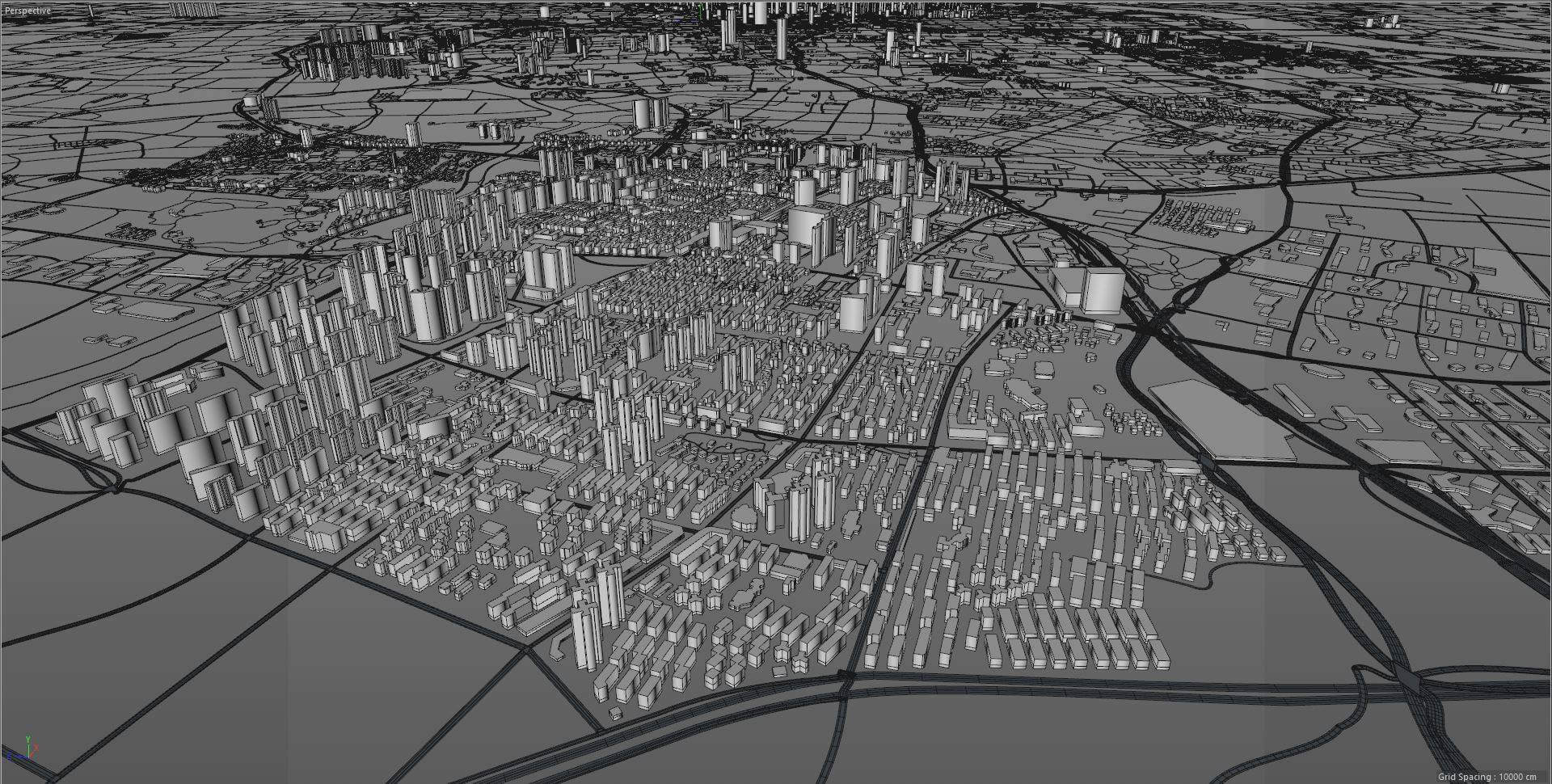 Shanghai China - 3D Model by 3dstudio