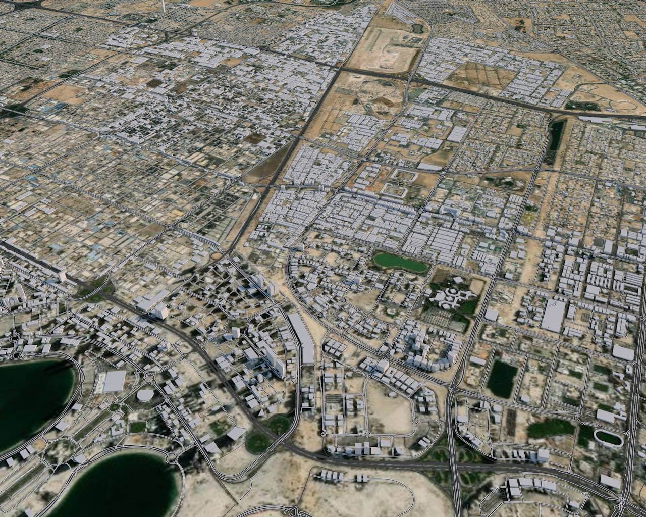 Sharjah UAE - 3D Model by 3dstudio