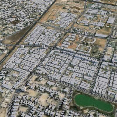 Sharjah UAE - 3D Model by 3dstudio