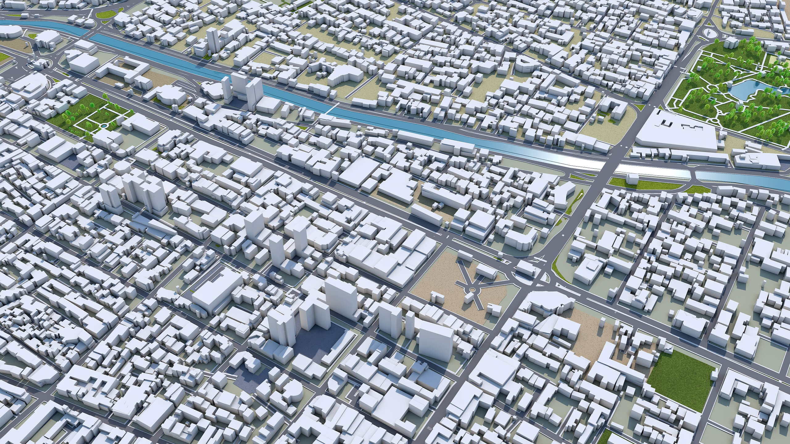 Shiraz, Iran 80km - 3D Model by 3dstudio