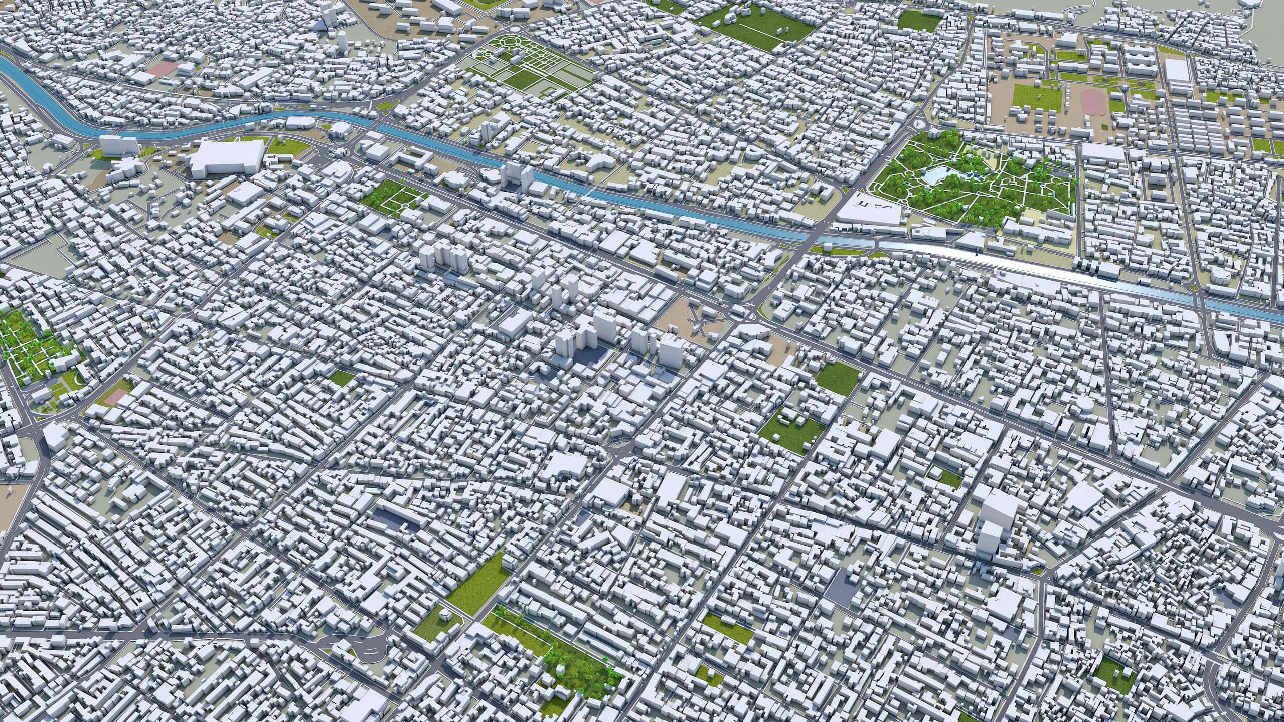 Shiraz, Iran 80km - 3D Model by 3dstudio