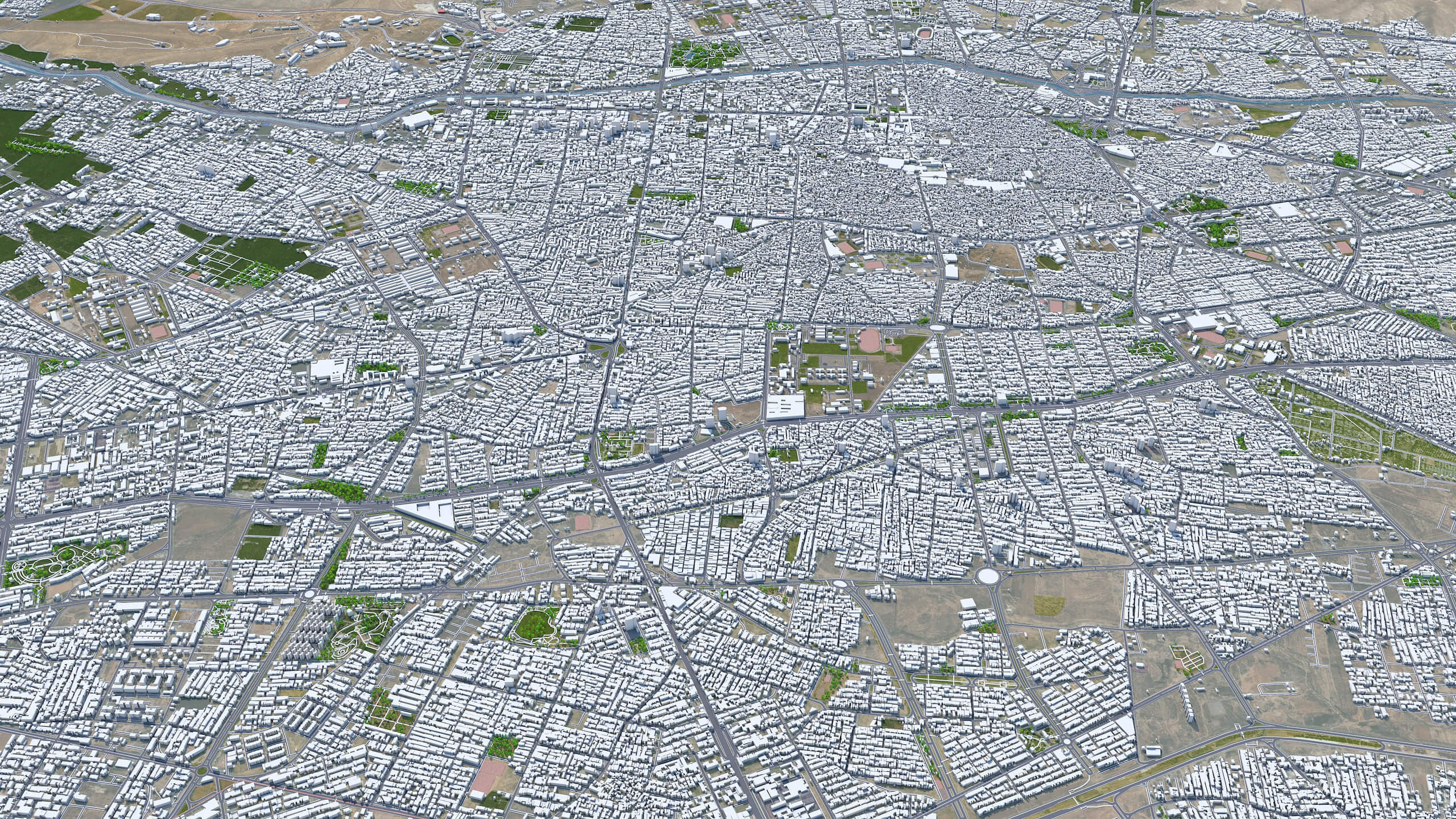 Shiraz, Iran 80km - 3D Model by 3dstudio