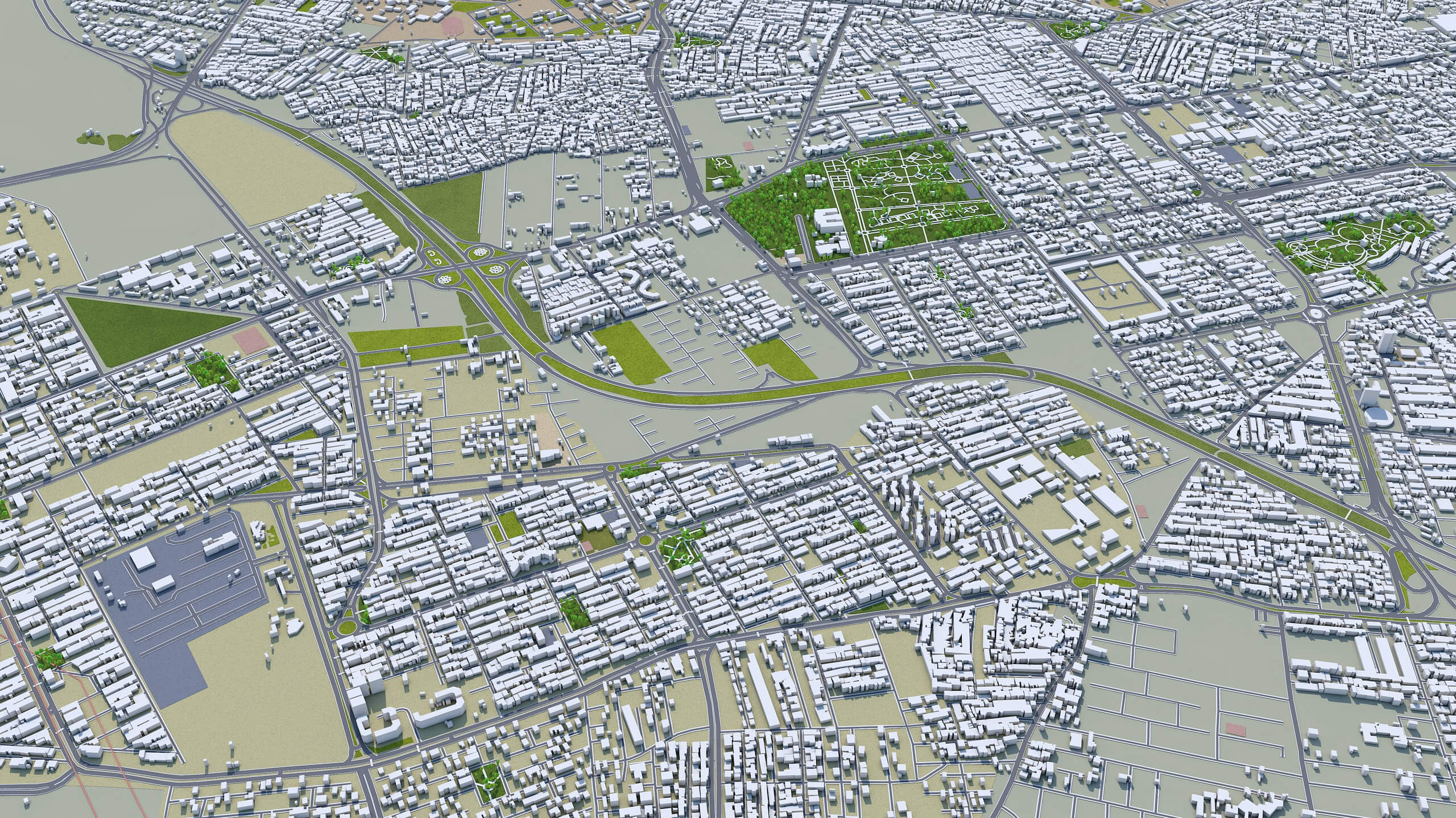 Shiraz, Iran 80km - 3D Model by 3dstudio