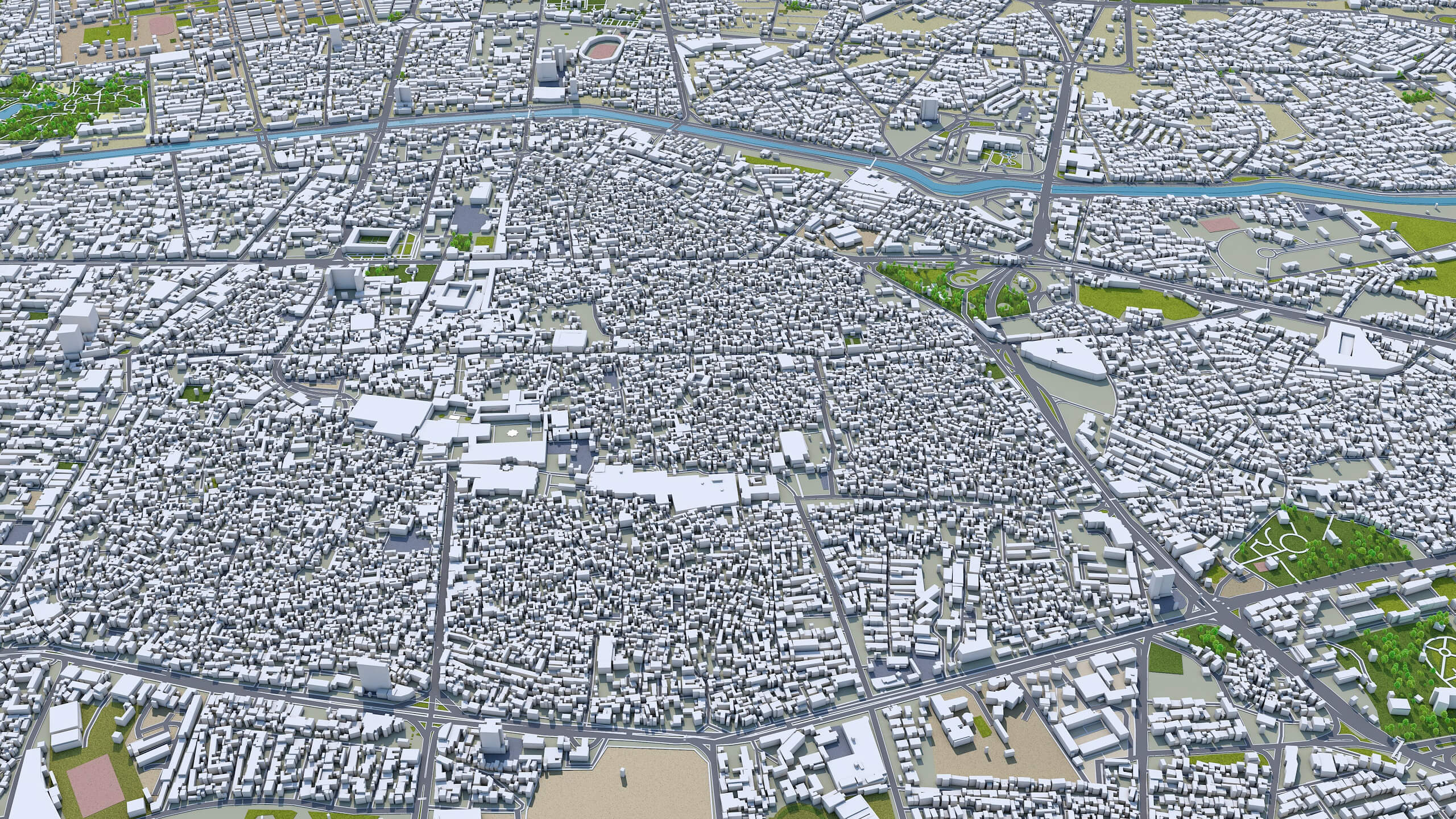 Shiraz, Iran 80km - 3D Model by 3dstudio