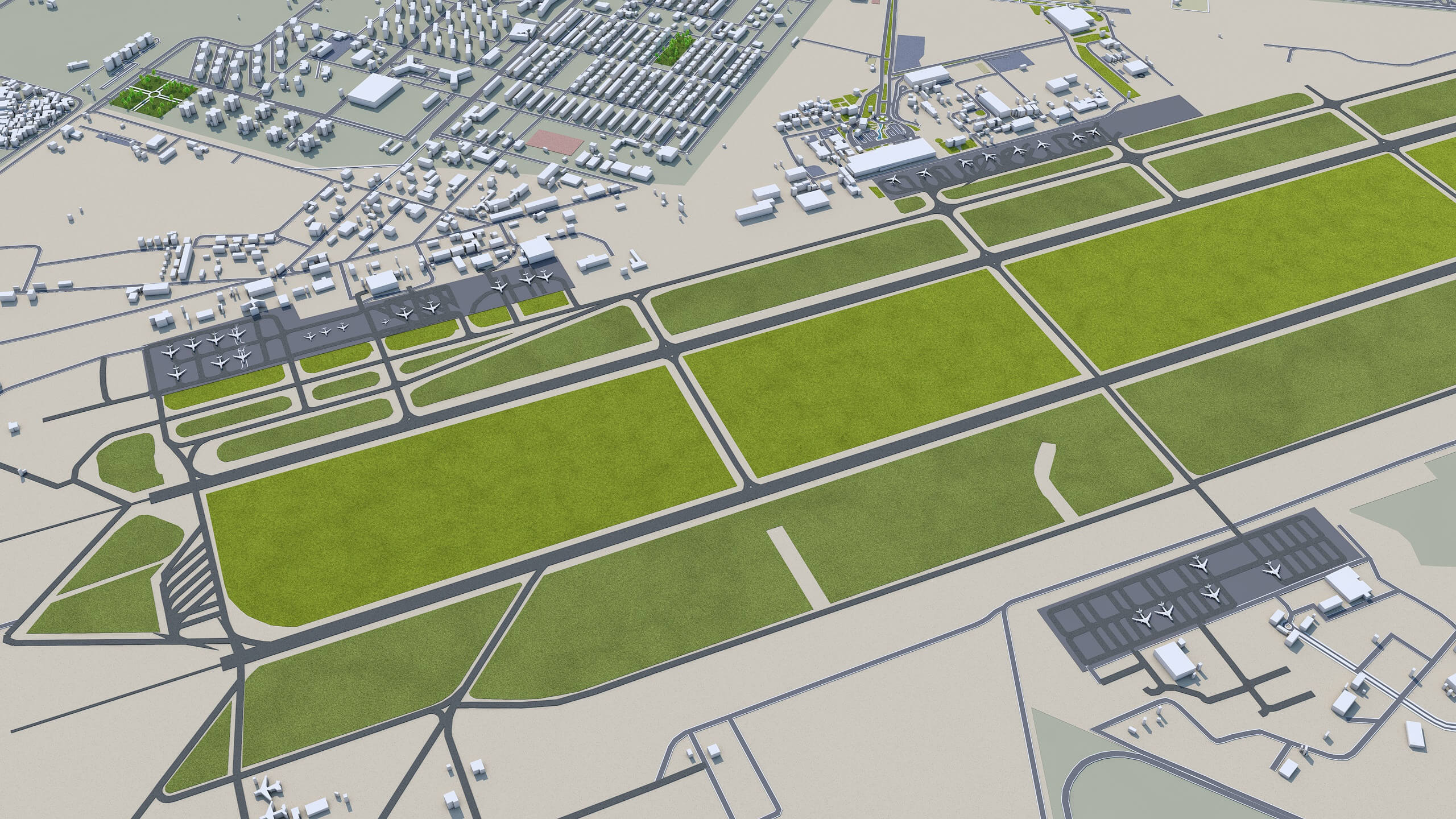 Shiraz, Iran 80km - 3D Model by 3dstudio