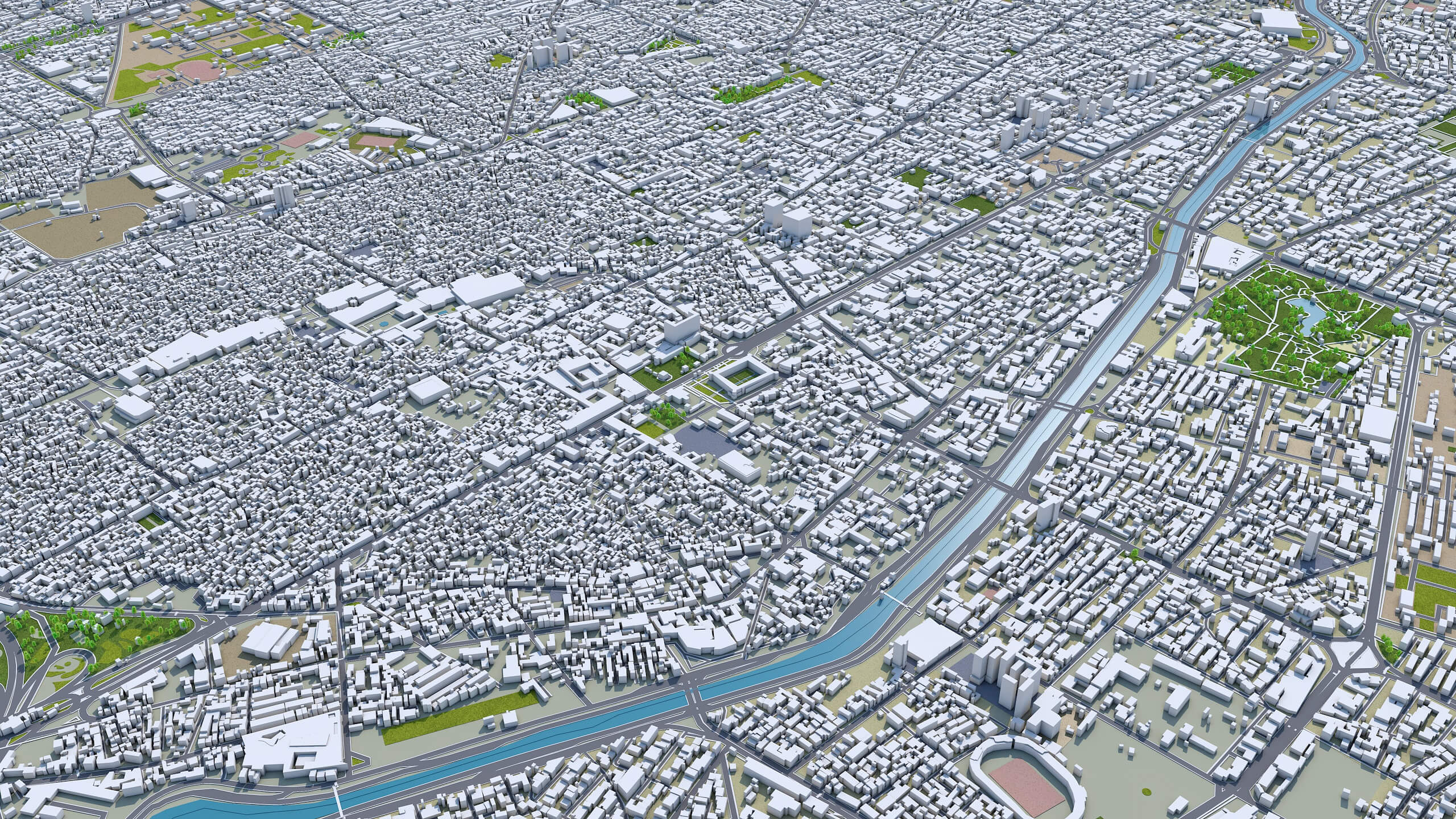 Shiraz, Iran 80km - 3D Model by 3dstudio