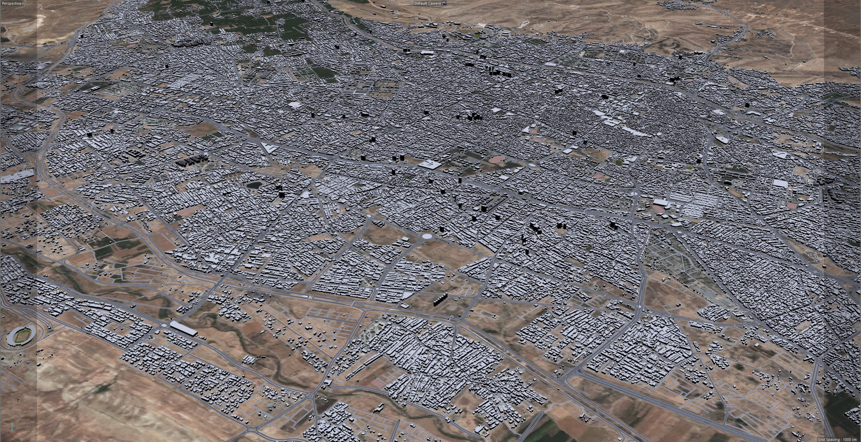 Shiraz, Iran 80km - 3D Model by 3dstudio