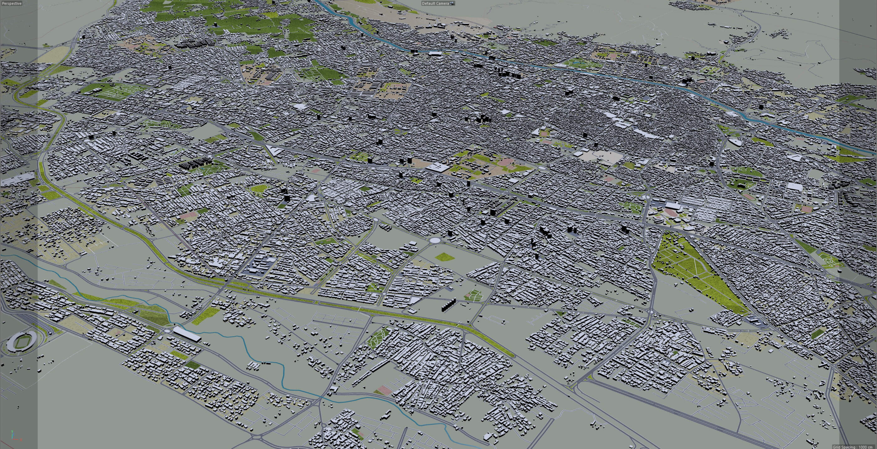 Shiraz, Iran 80km - 3D Model by 3dstudio