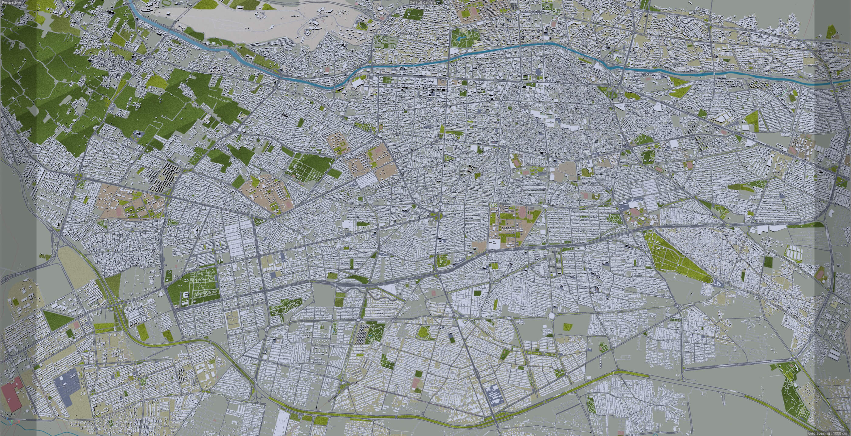 Shiraz, Iran 80km - 3D Model by 3dstudio