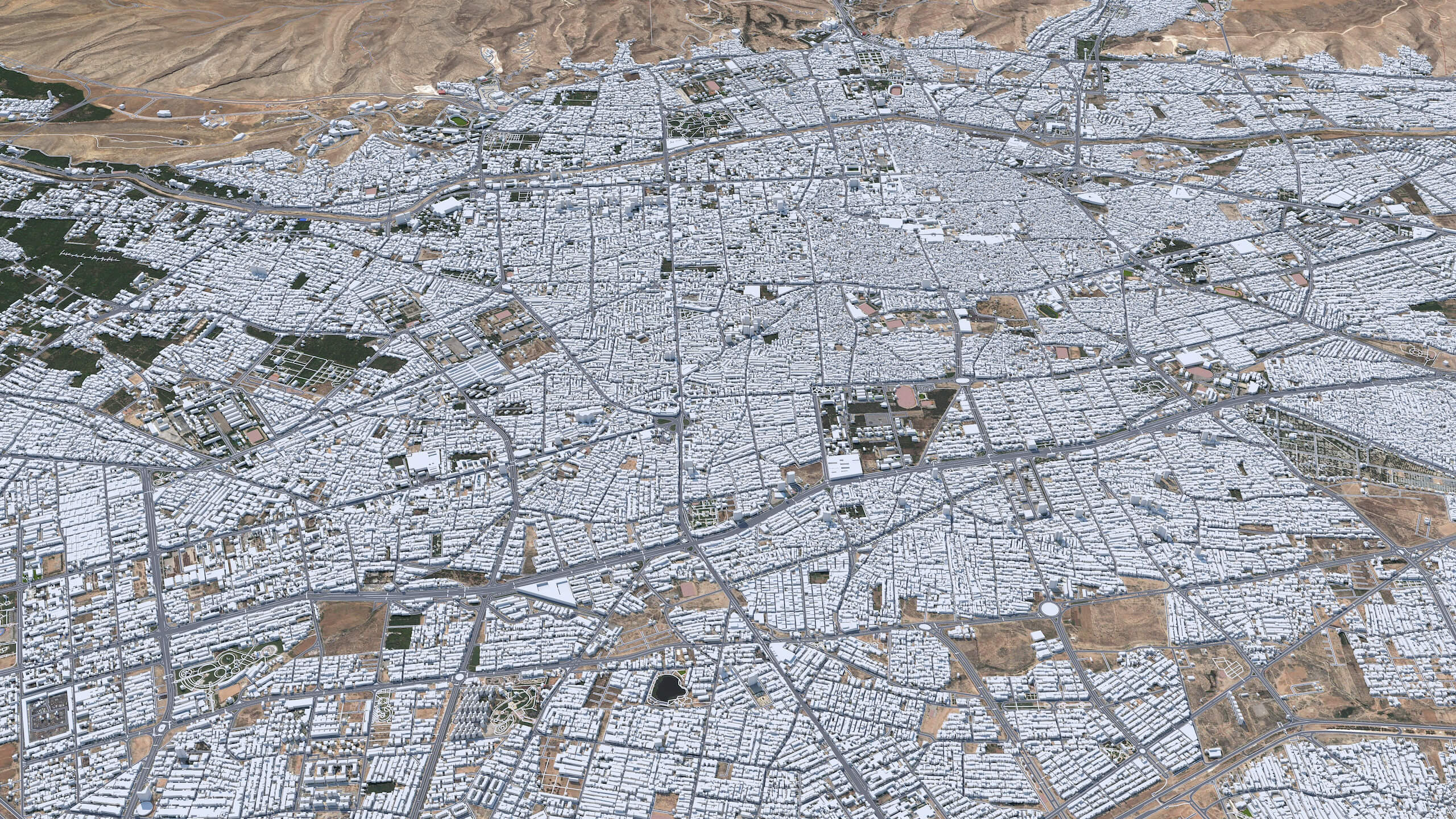 Shiraz, Iran 80km - 3D Model by 3dstudio