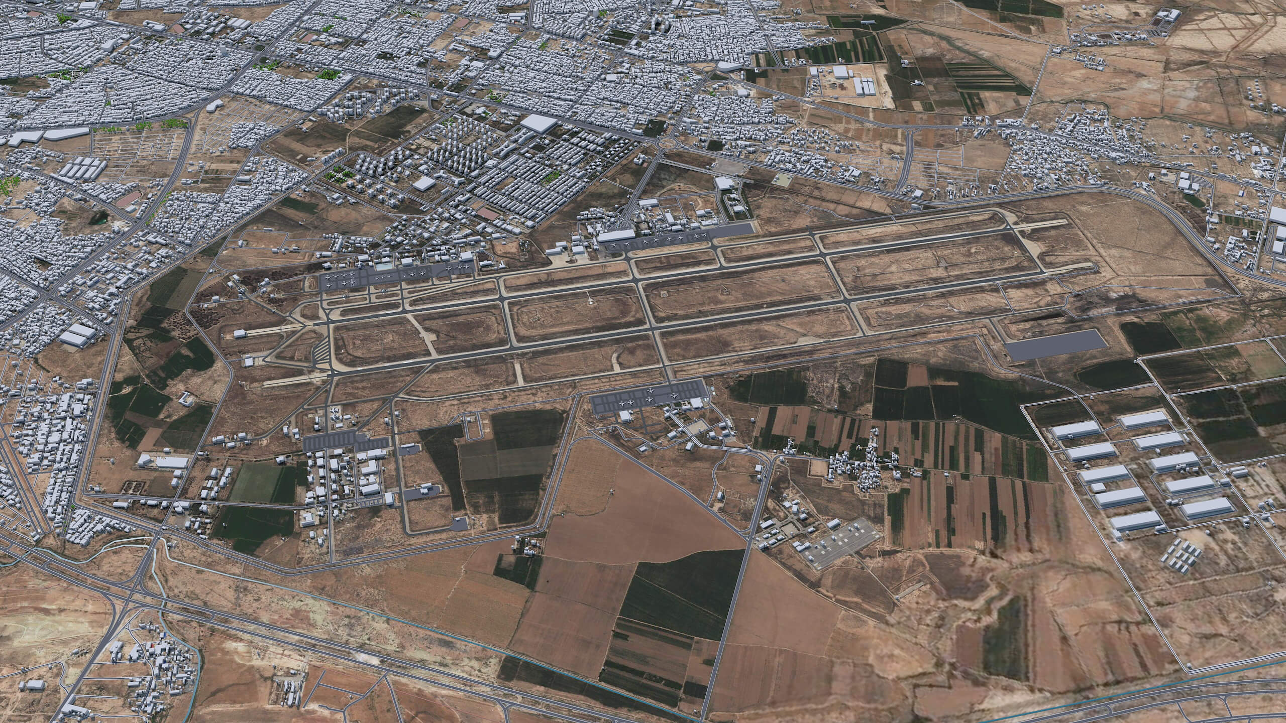 Shiraz, Iran 80km - 3D Model by 3dstudio