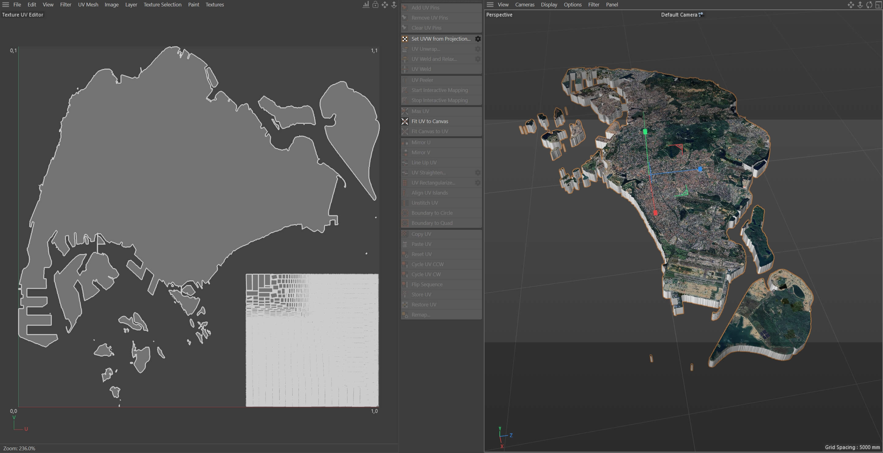 Singapore Terrain Map - 3D Model by 3dstudio