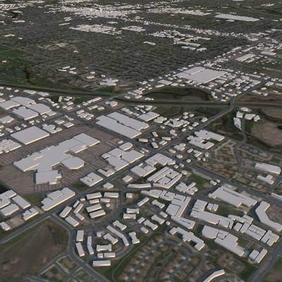 Sioux Falls South Dakota - 3D Model by 3dstudio