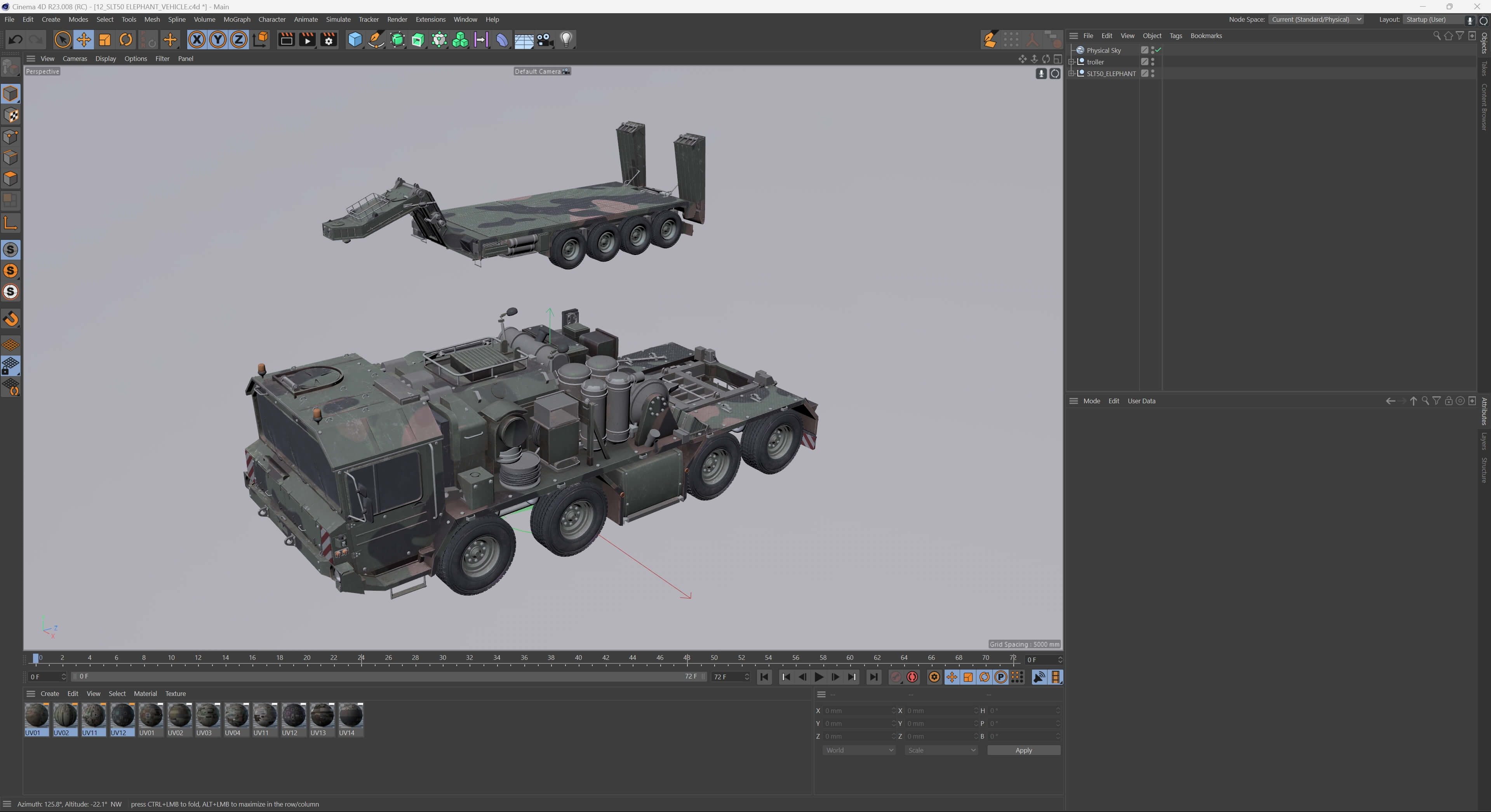 SLT 50 Elefant Tank Transporter - 3D Model by 3dstudio