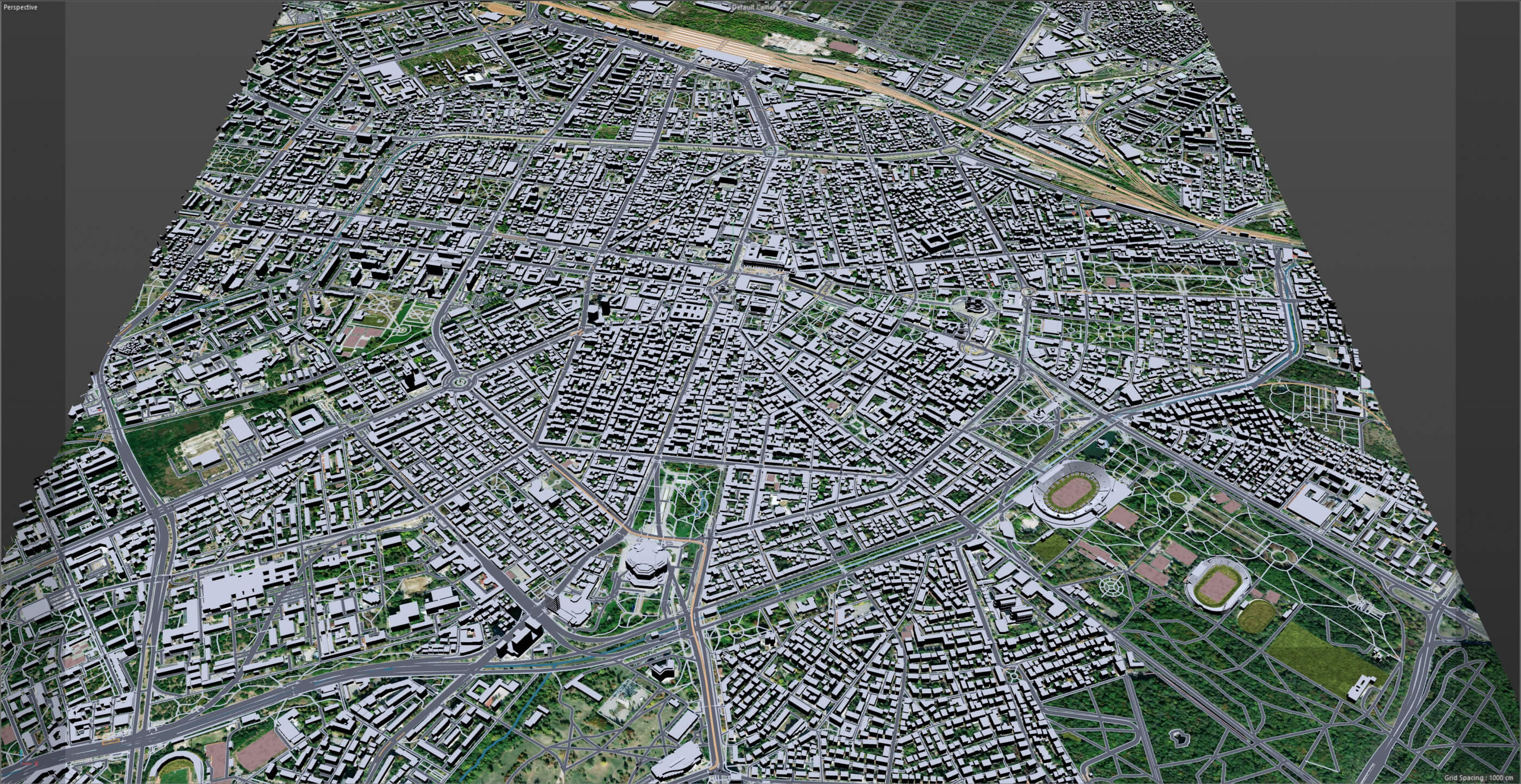 Sofia Downtown Bulgaria 6km - 3D Model by 3dstudio