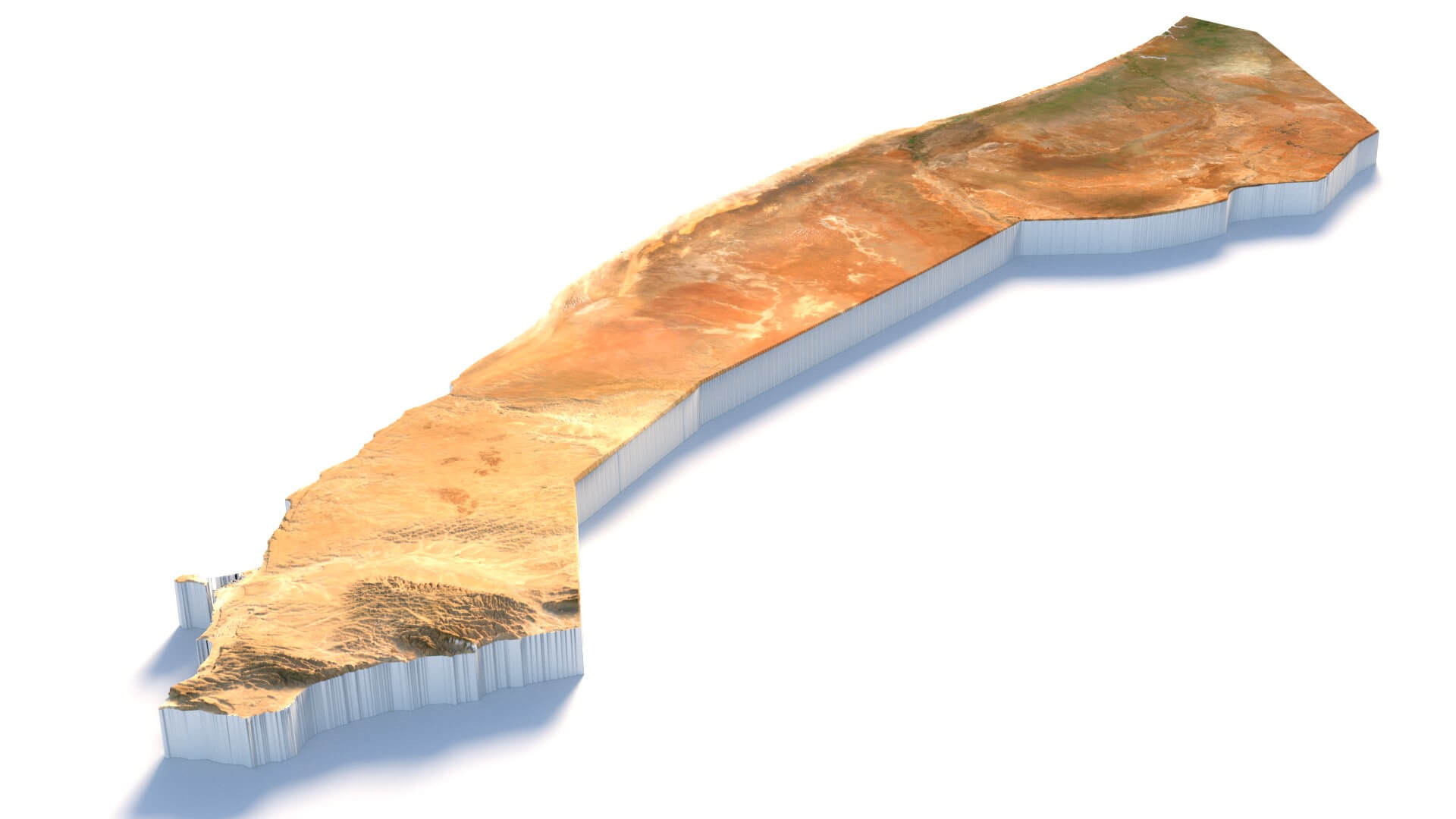 Somalia Terrain Map - 3D Model by 3dstudio