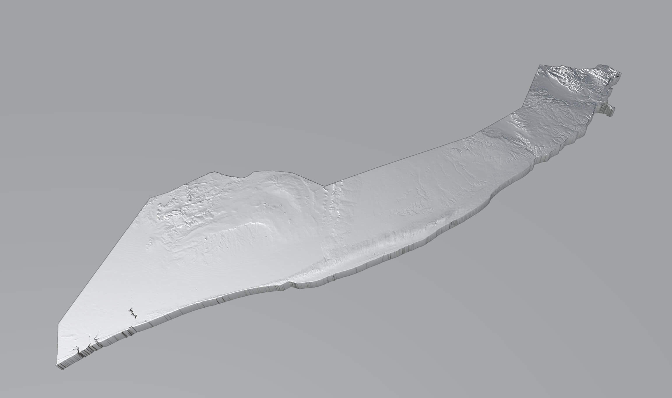 Somalia Terrain Map - 3D Model by 3dstudio