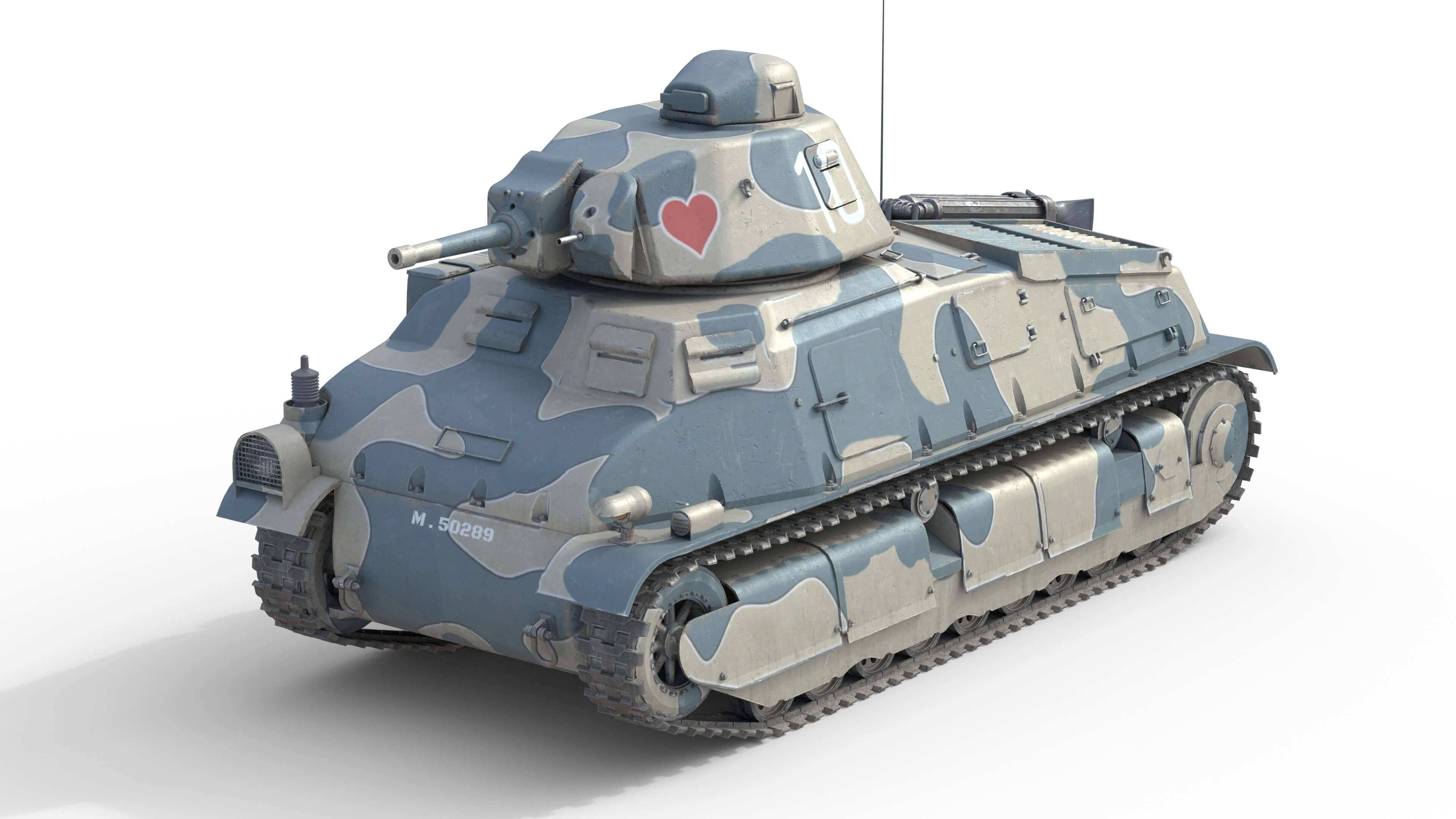 SOMUA S35 Cavalry Tank - 3D Model by 3dstudio