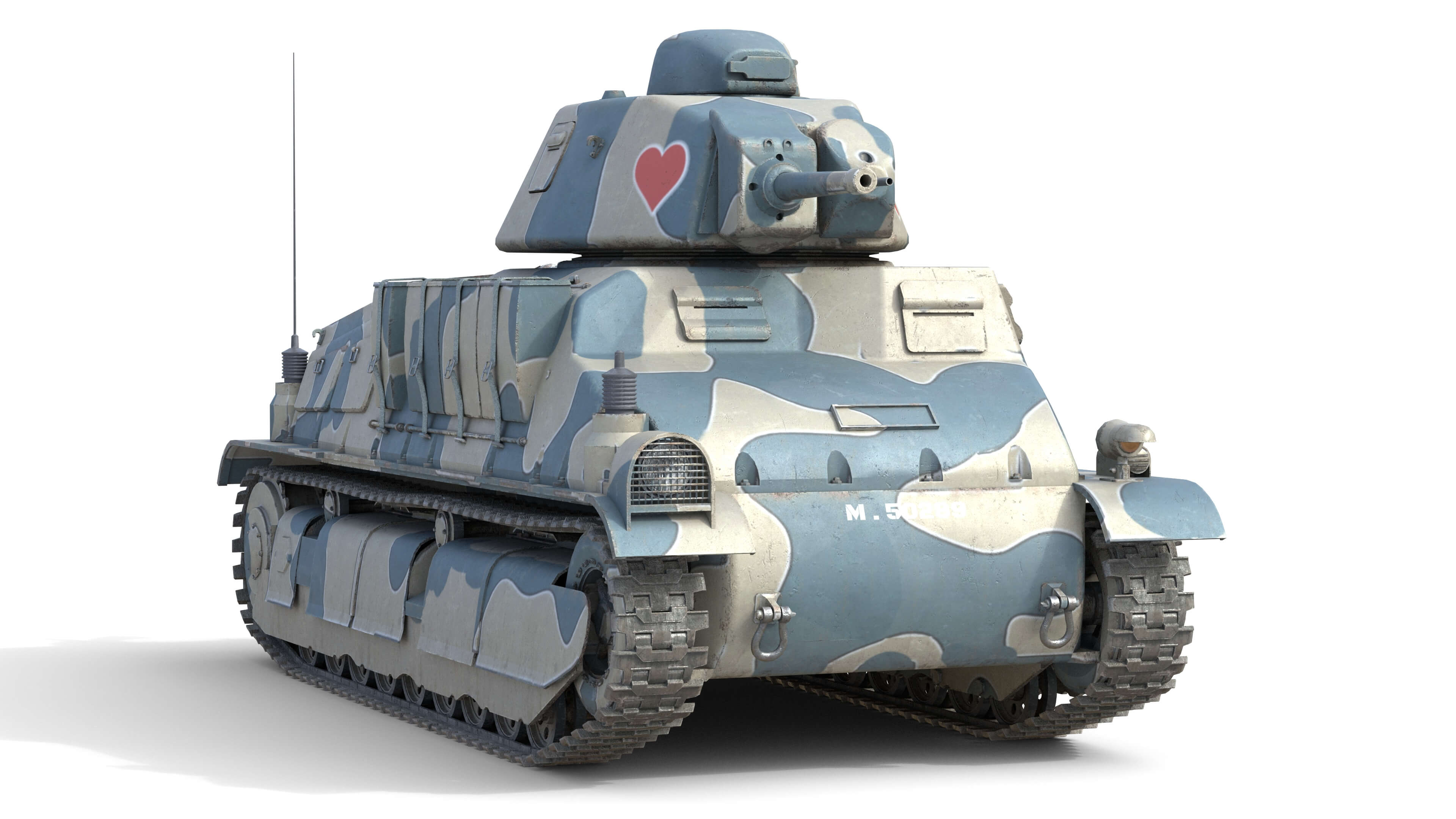 SOMUA S35 Cavalry Tank - 3D Model by 3dstudio